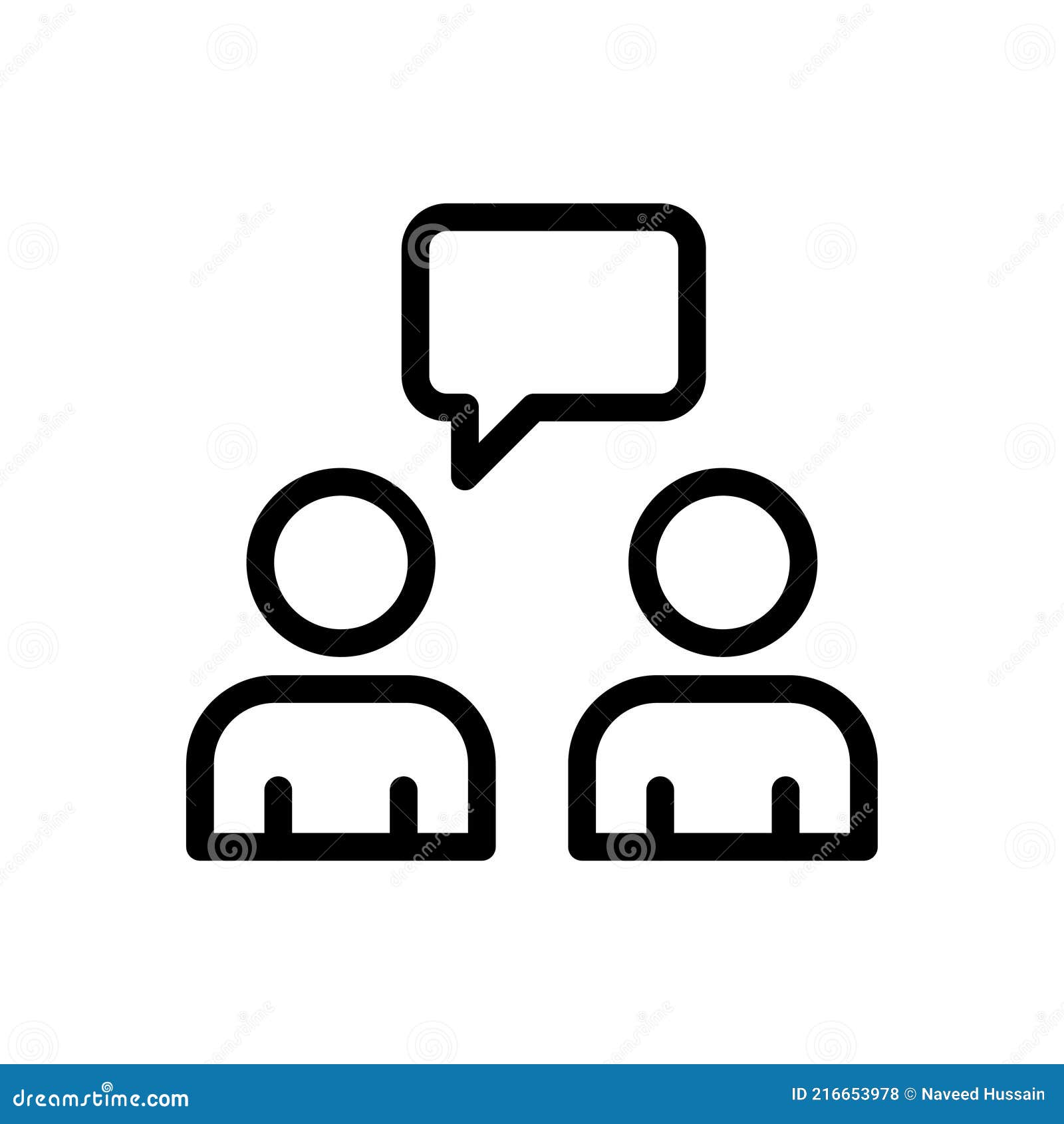 Student chat stock vector. Illustration of cartoon, line - 216653978