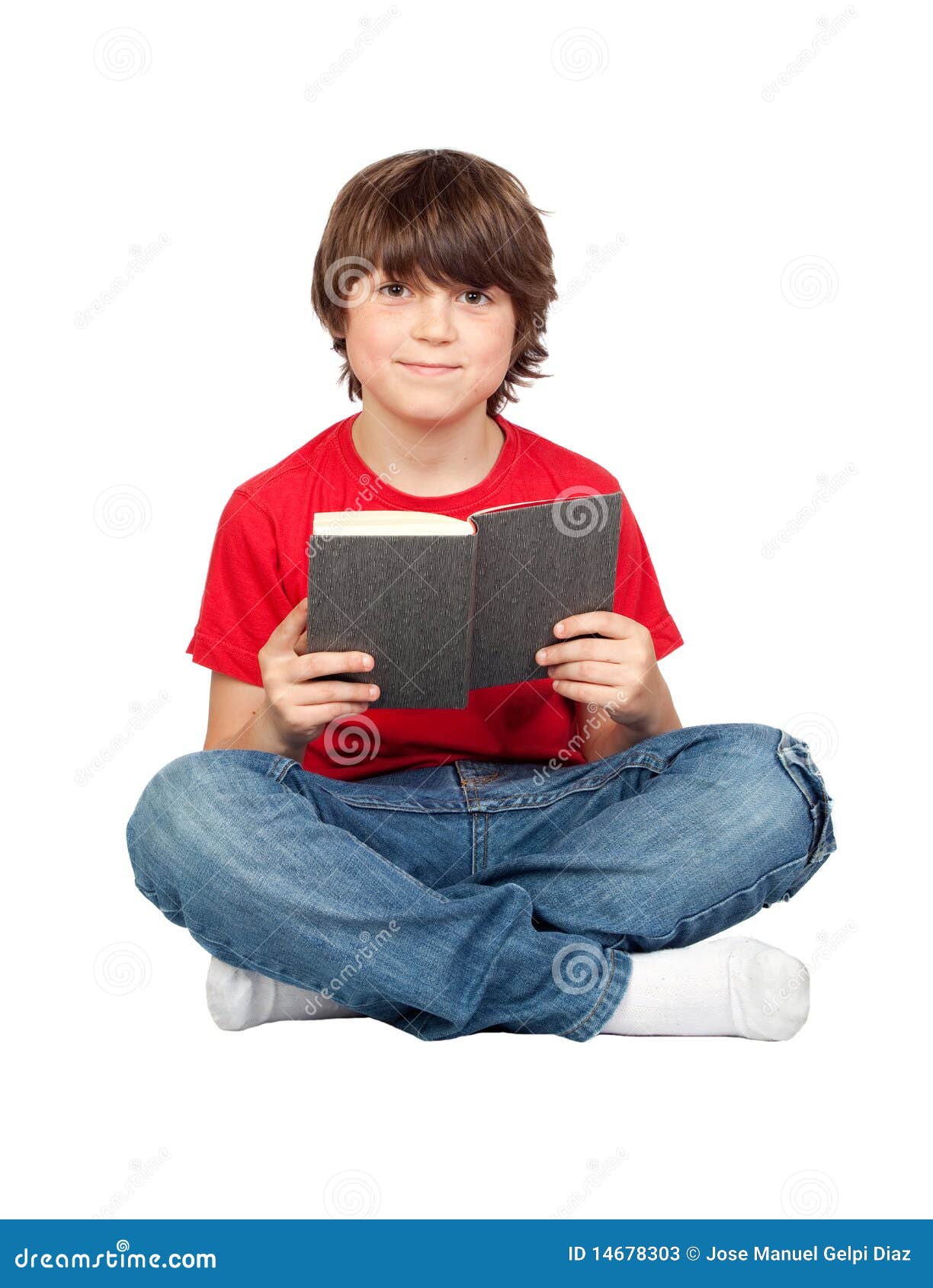 Student child with a book stock image. Image of isolation - 14678303