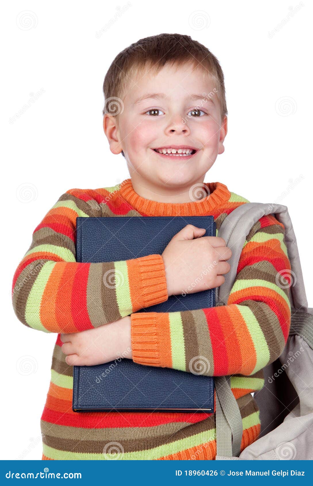 Student child with books stock photo. Image of gladness - 18960426