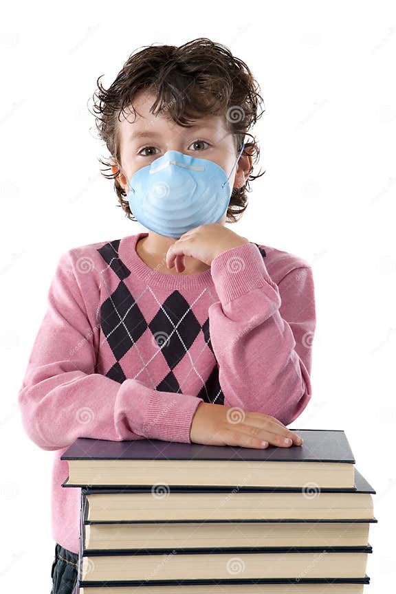 Student Child Infected with Influenza a Stock Image - Image of infected ...