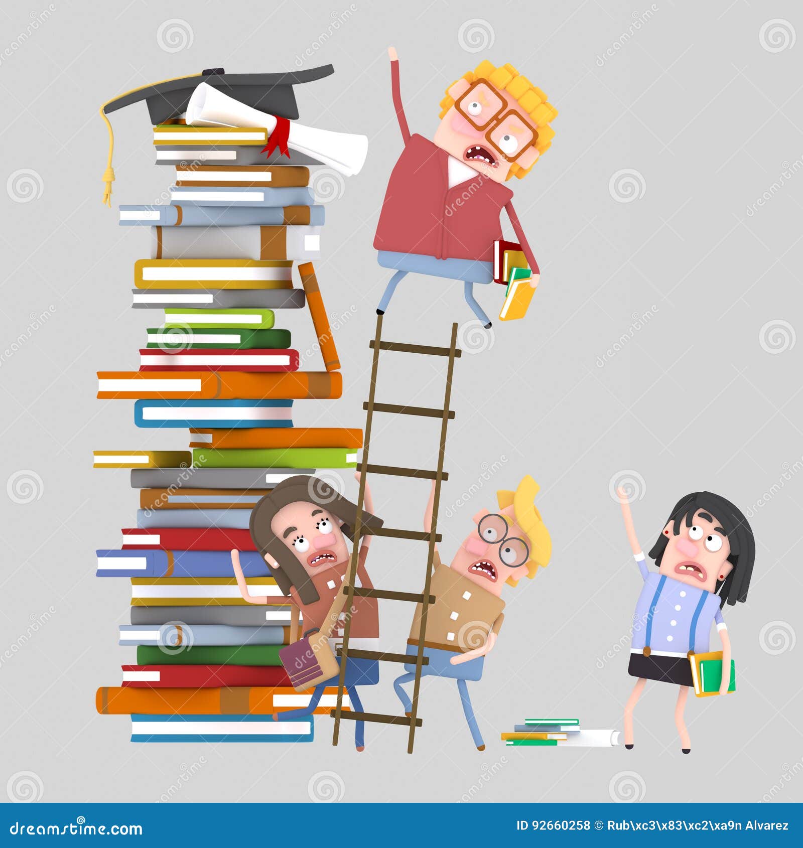 Ladder Cartoons, Illustrations & Vector Stock Images - 51257 Pictures ...