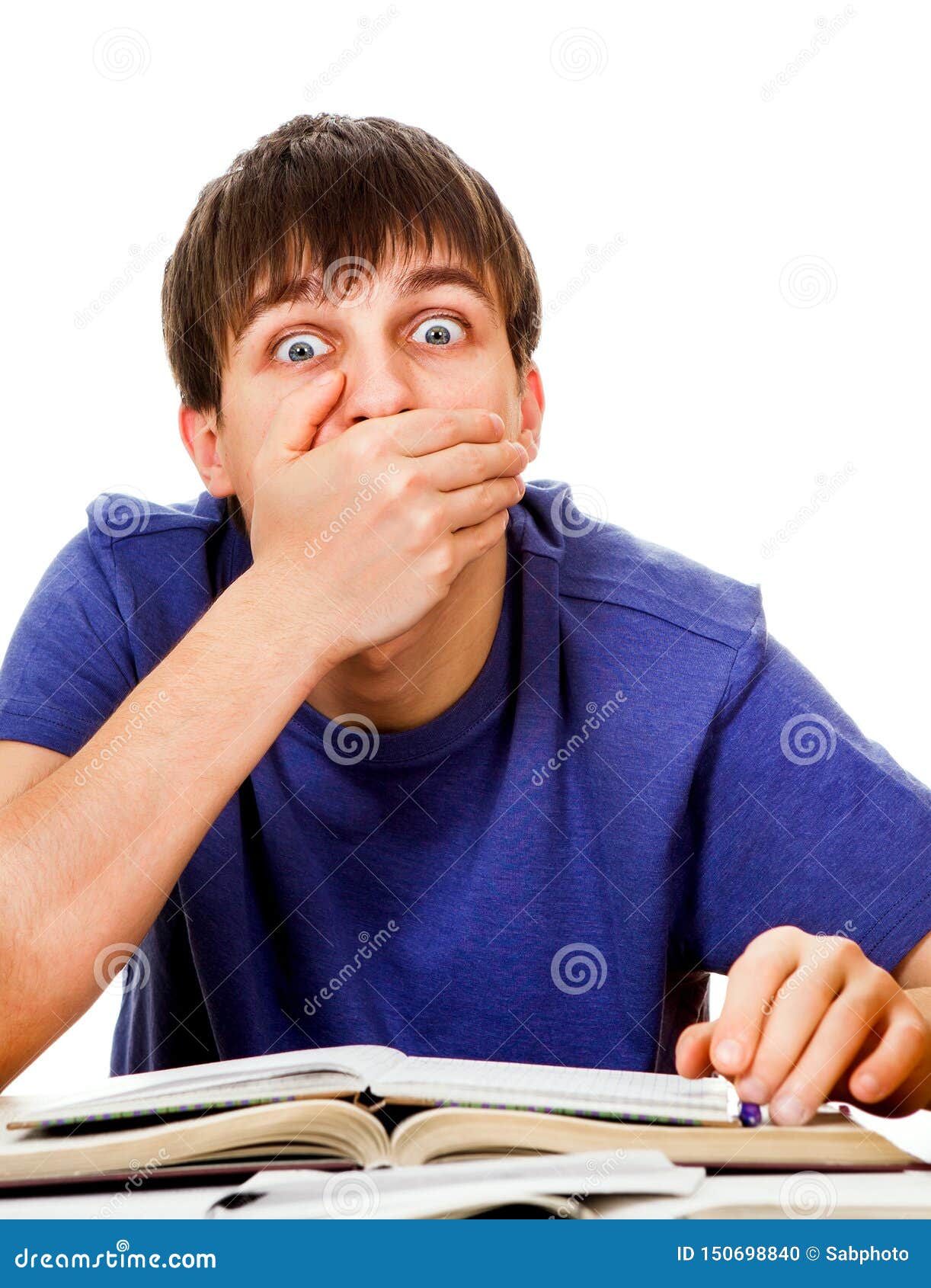 Student close the mouth stock photo. Image of pupil - 150698840