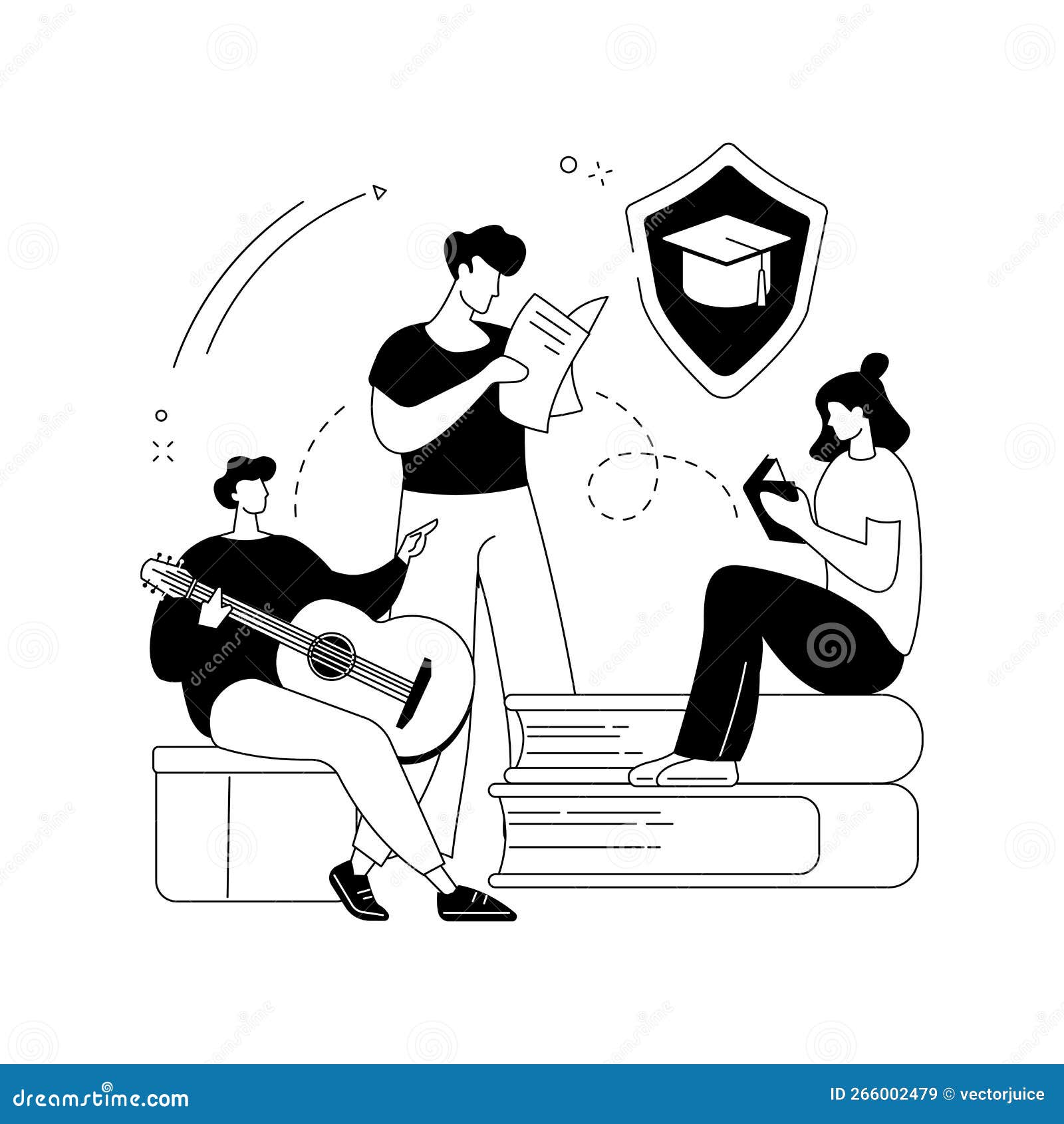 Student Club Abstract Concept Vector Illustration Stock Vector ...