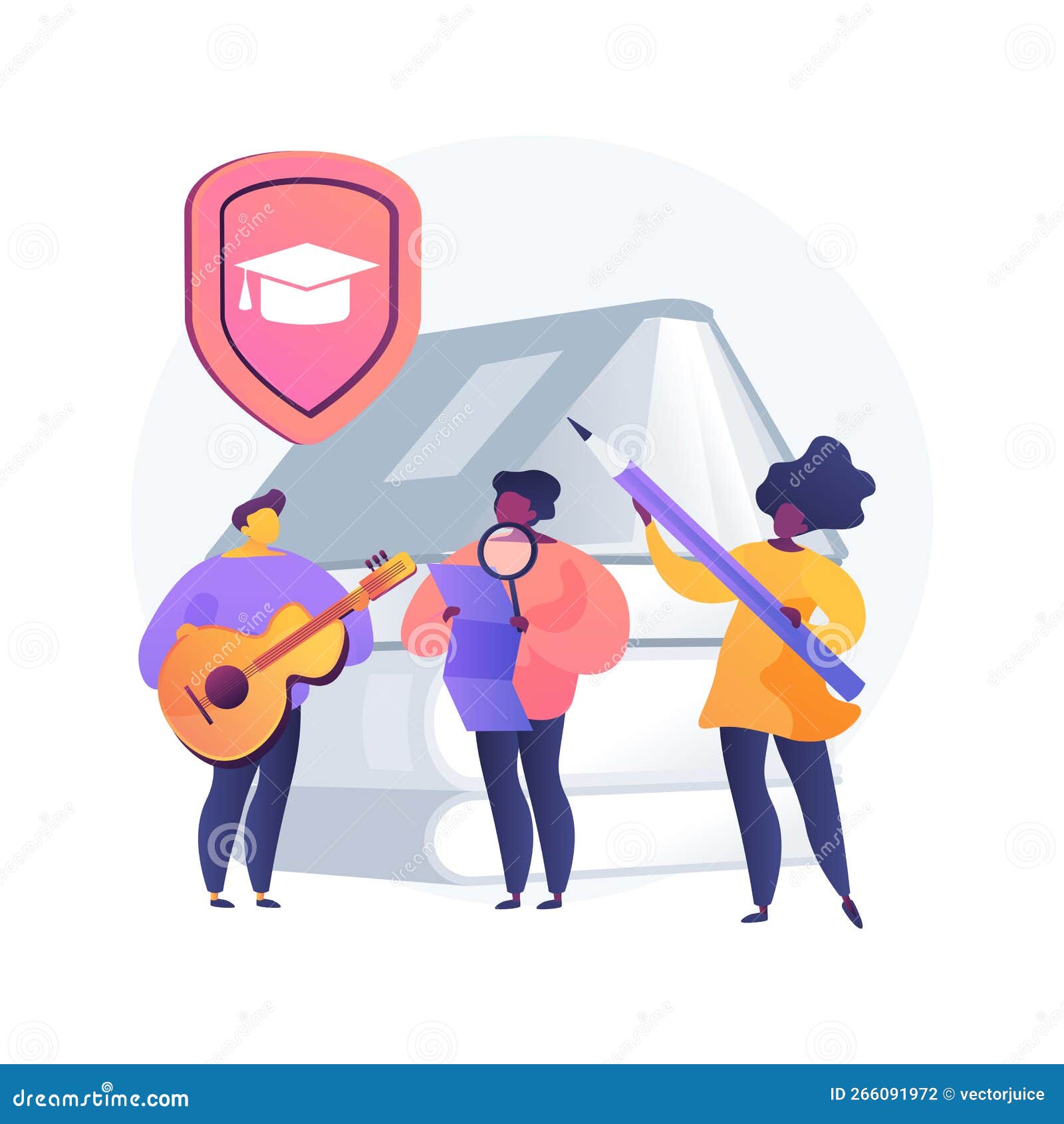 Student Club Abstract Concept Vector Illustration Stock Vector ...