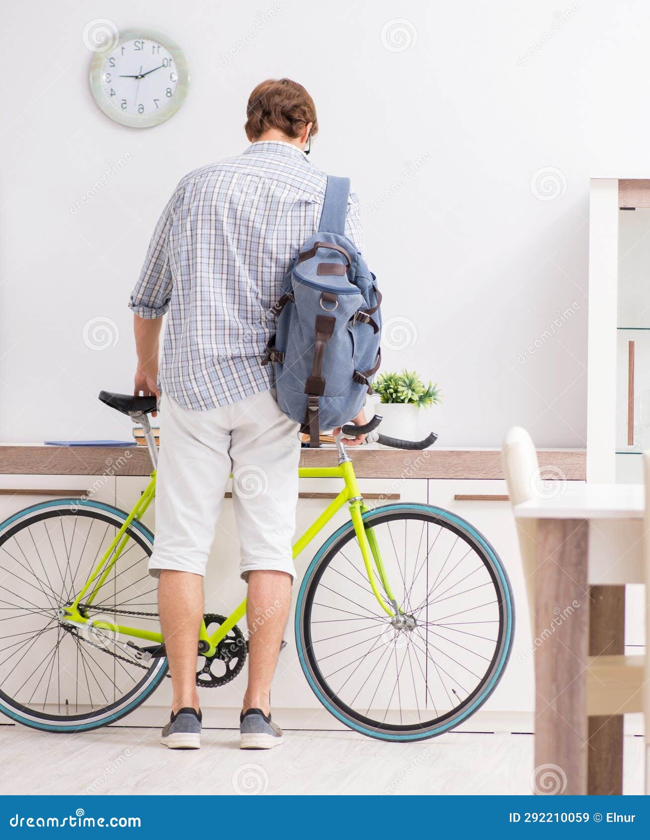 Student Commuting To University Using Cycle Stock Image - Image of home ...