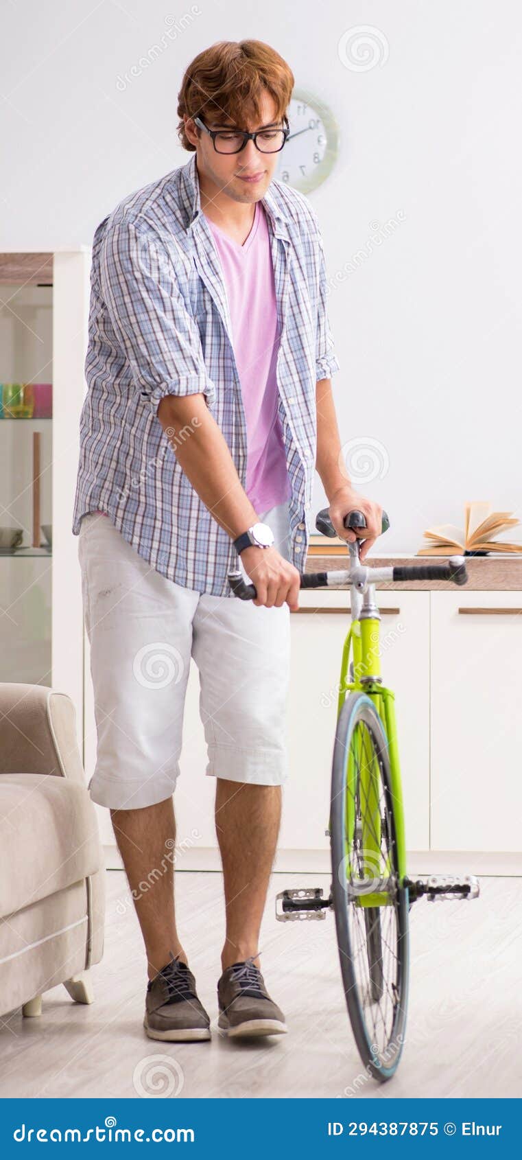 Student Commuting To University Using Cycle Stock Image - Image of ...