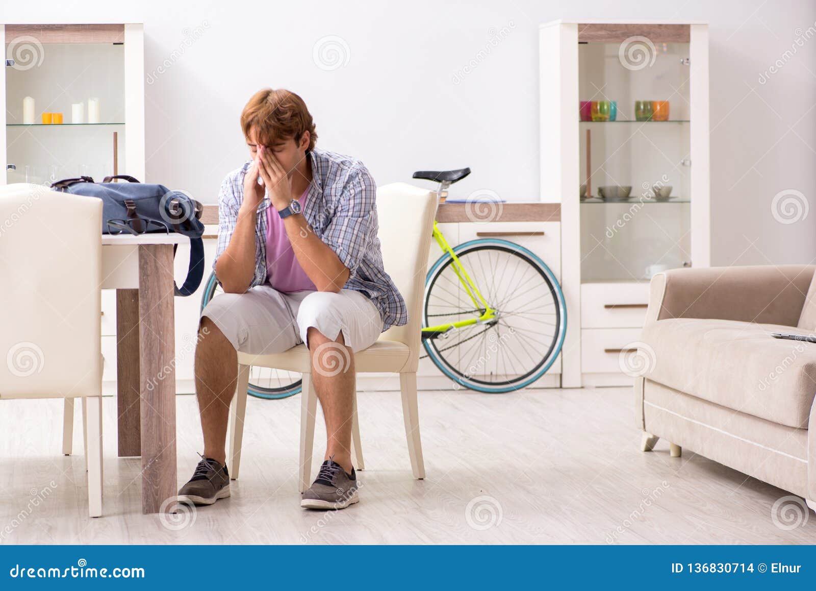 The Student Commuting To University Using Cycle Stock Photo - Image of ...
