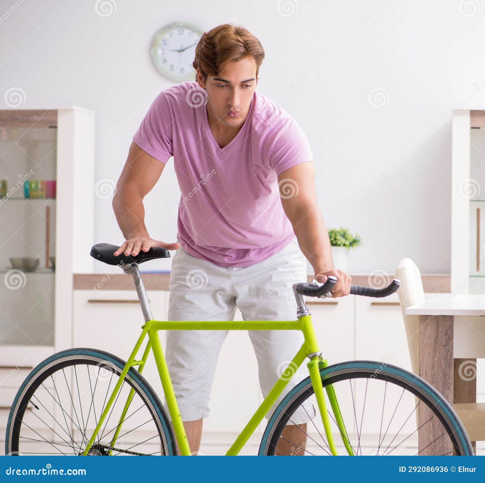 Student Commuting To University Using Cycle Stock Photo - Image of ...