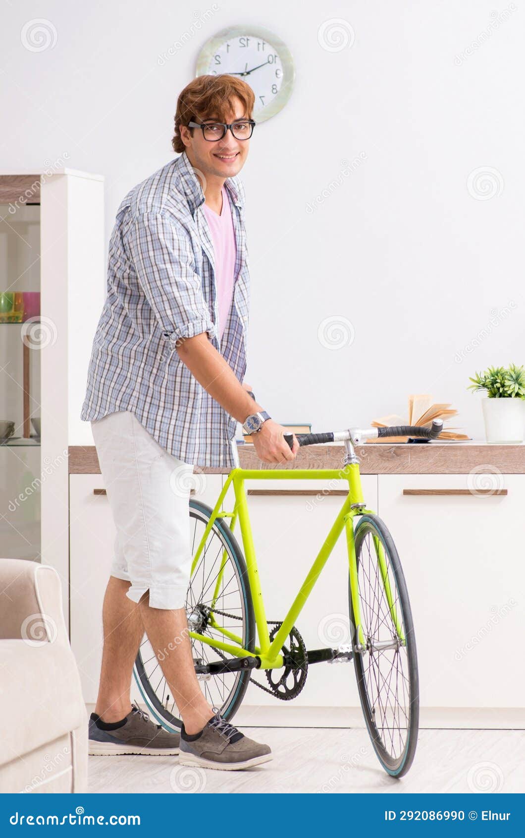 Student Commuting To University Using Cycle Stock Photo - Image of ...