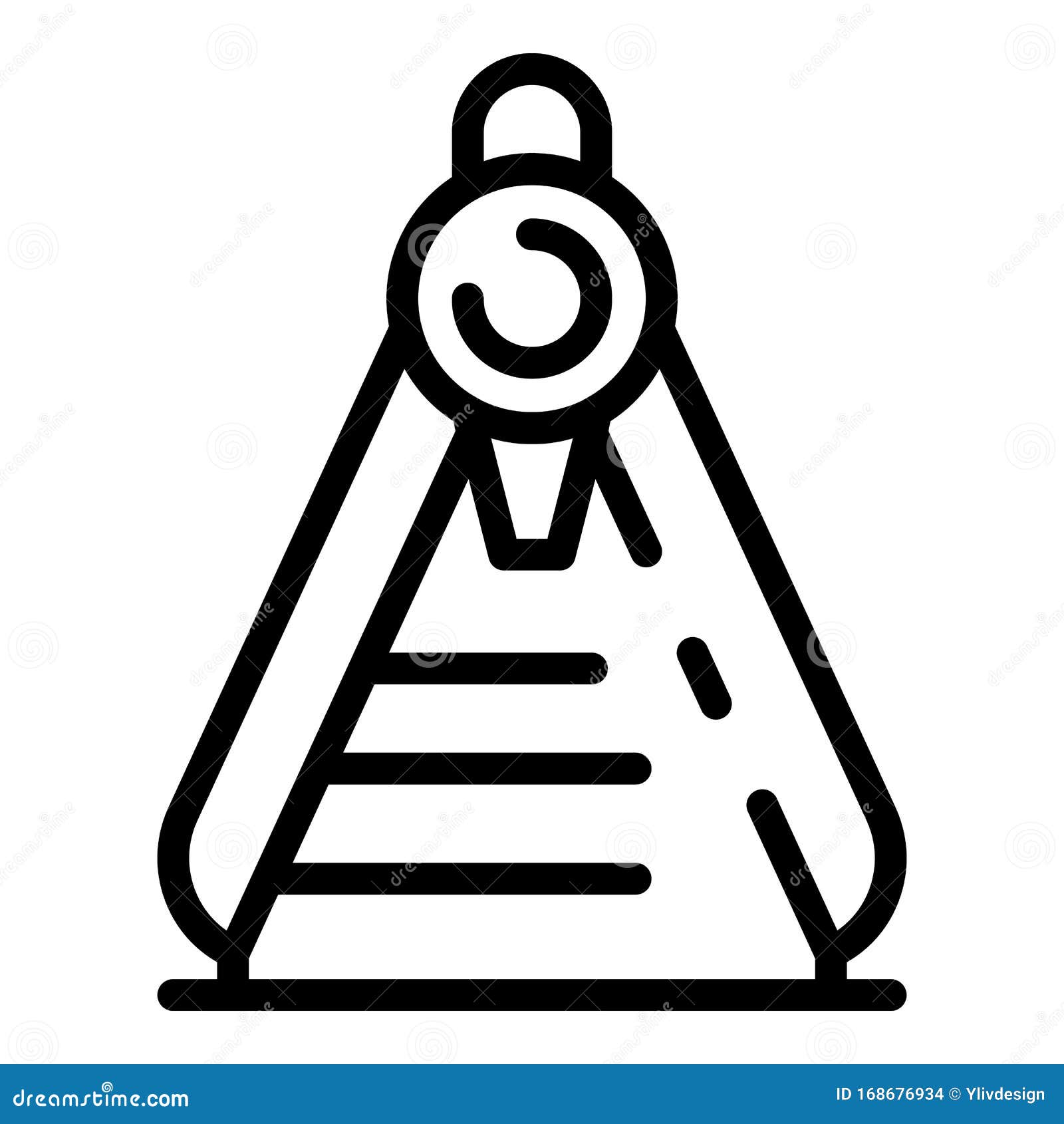 Student Compass Icon, Outline Style Stock Vector - Illustration of ...