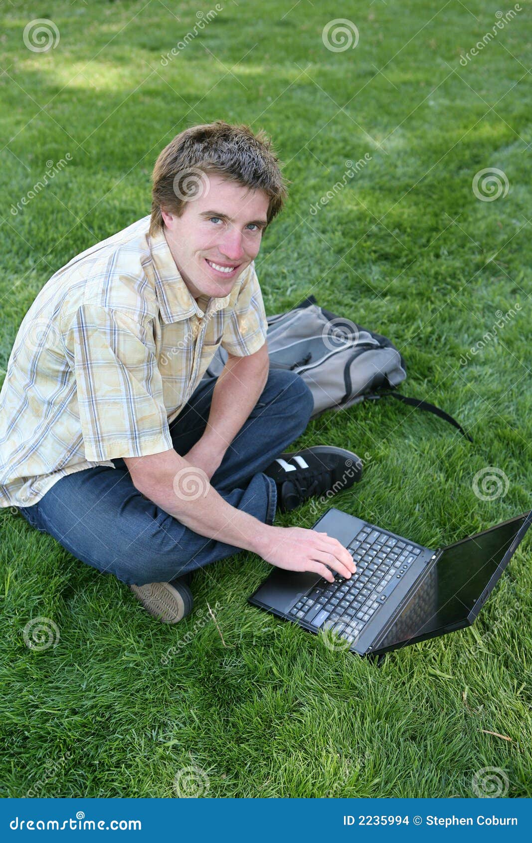 Student on Computer stock photo. Image of concentration - 2235994