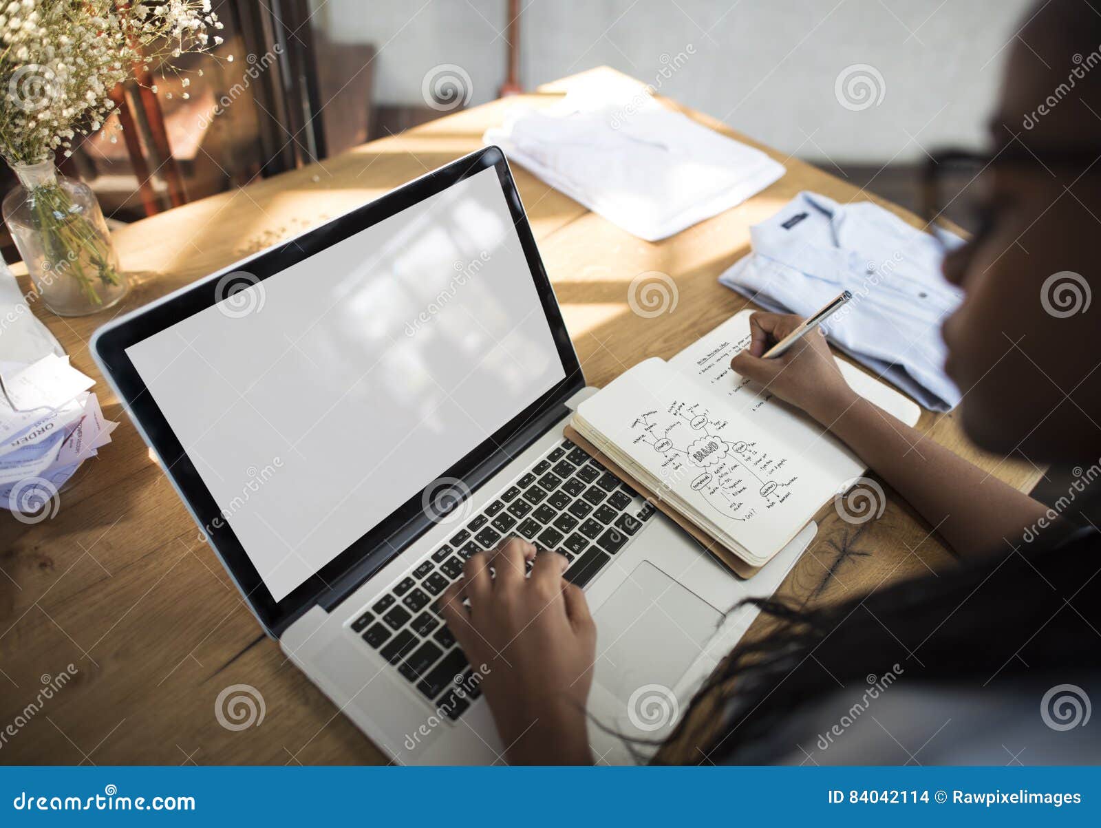 Student Computer Learning Education Insight Concept Stock Photo - Image ...