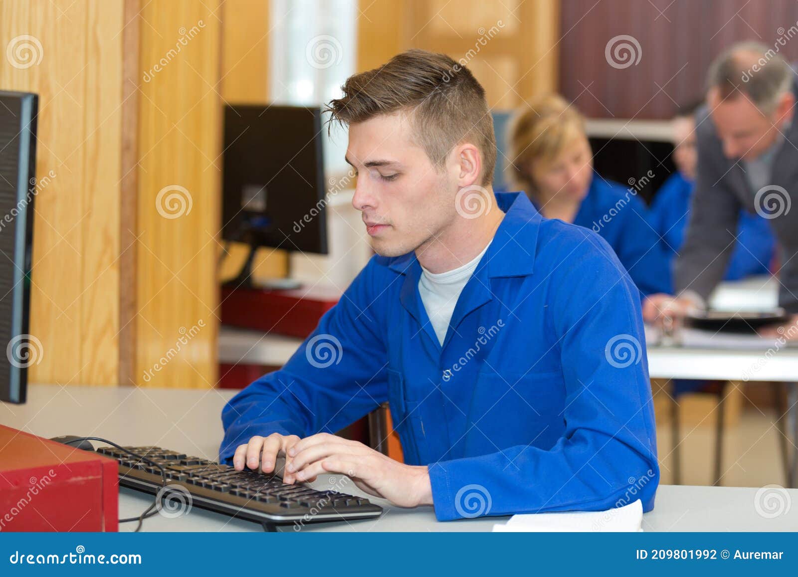 Student in Computer Science Class Stock Photo - Image of student, kids ...