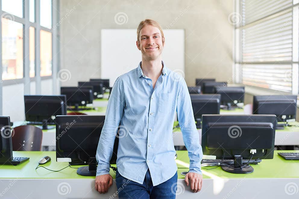 It Student in Computer Science Course Stock Image - Image of applied ...
