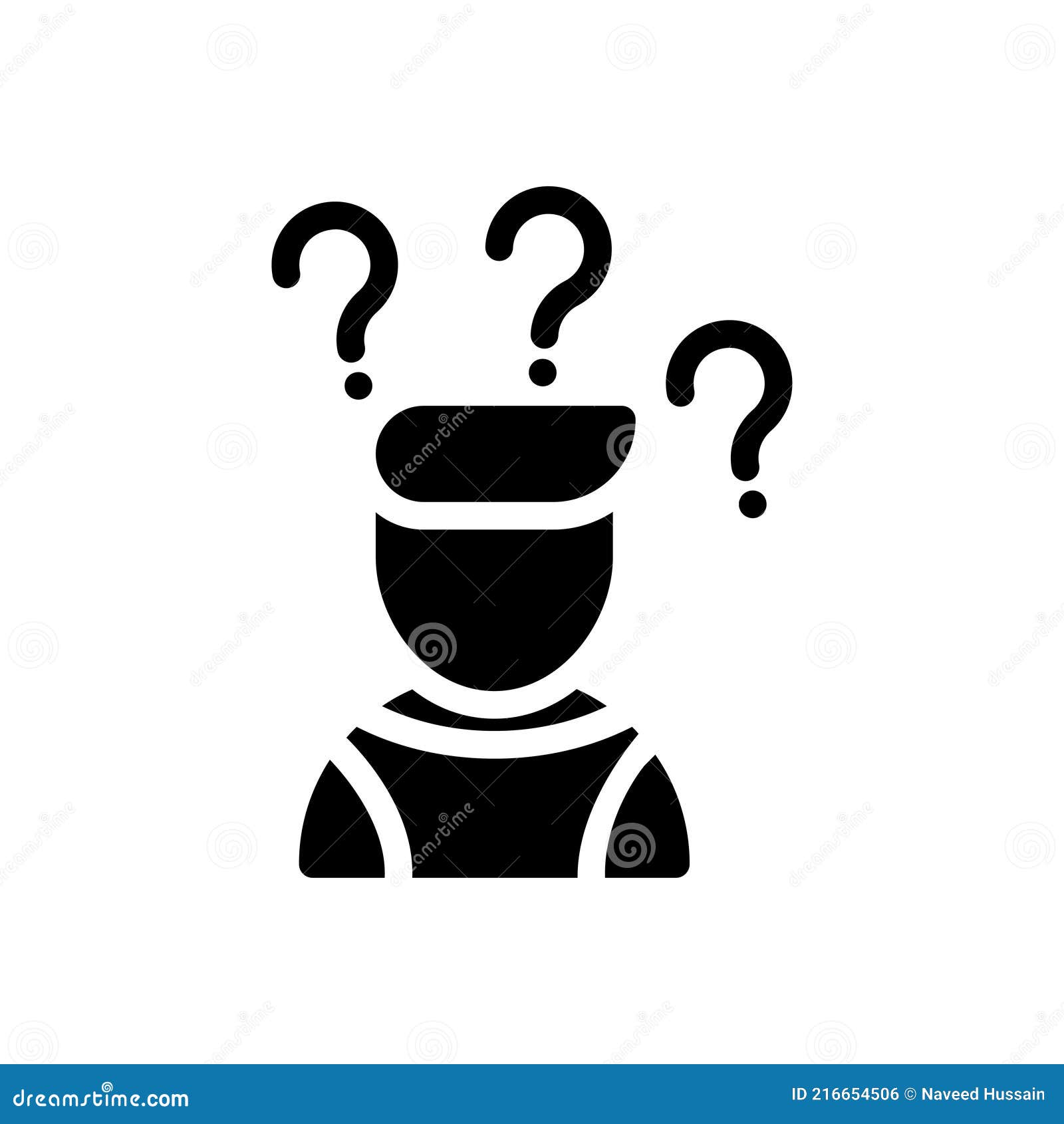 Student confused stock vector. Illustration of people - 216654506