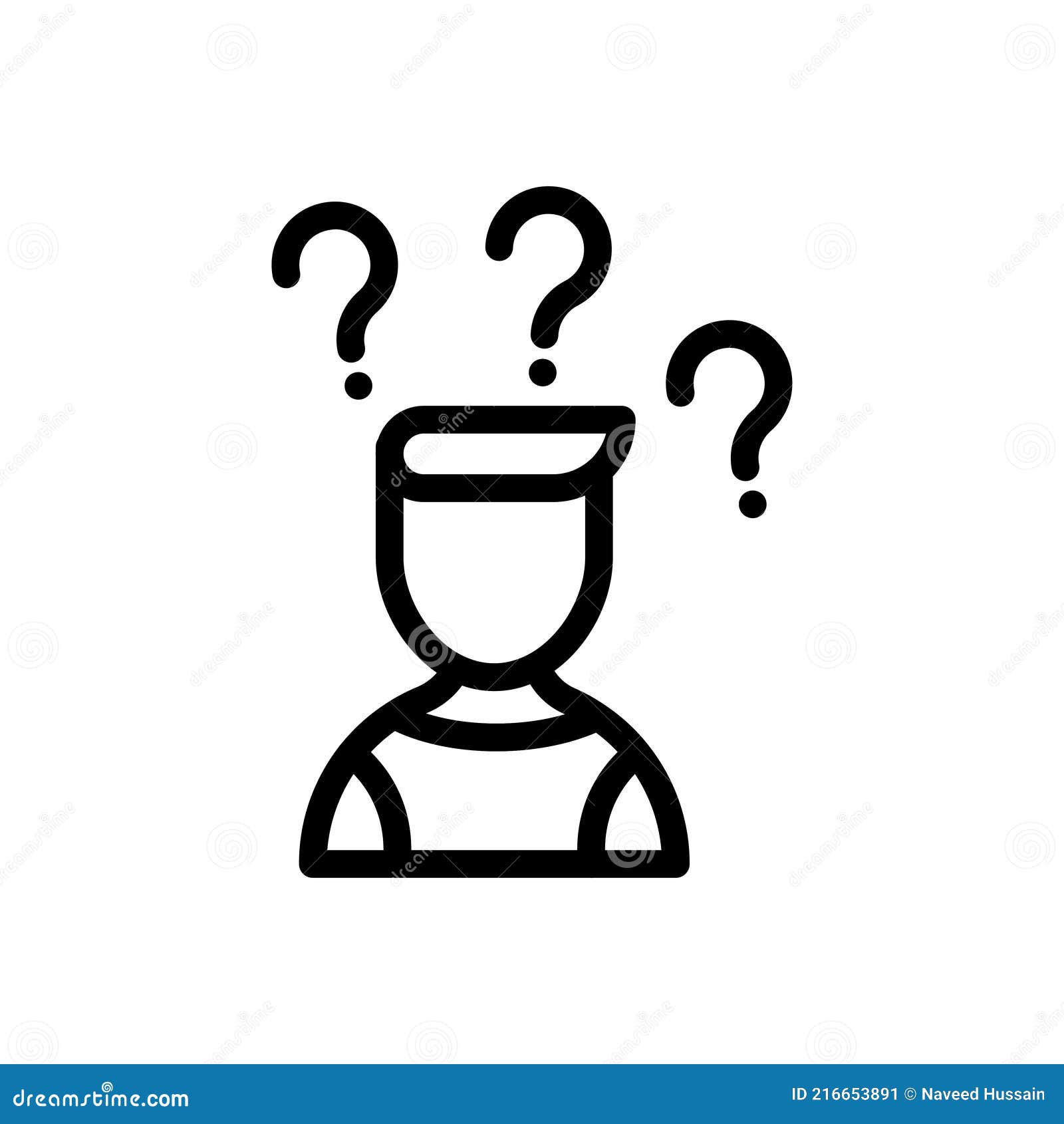 Student confused stock vector. Illustration of advice - 216653891