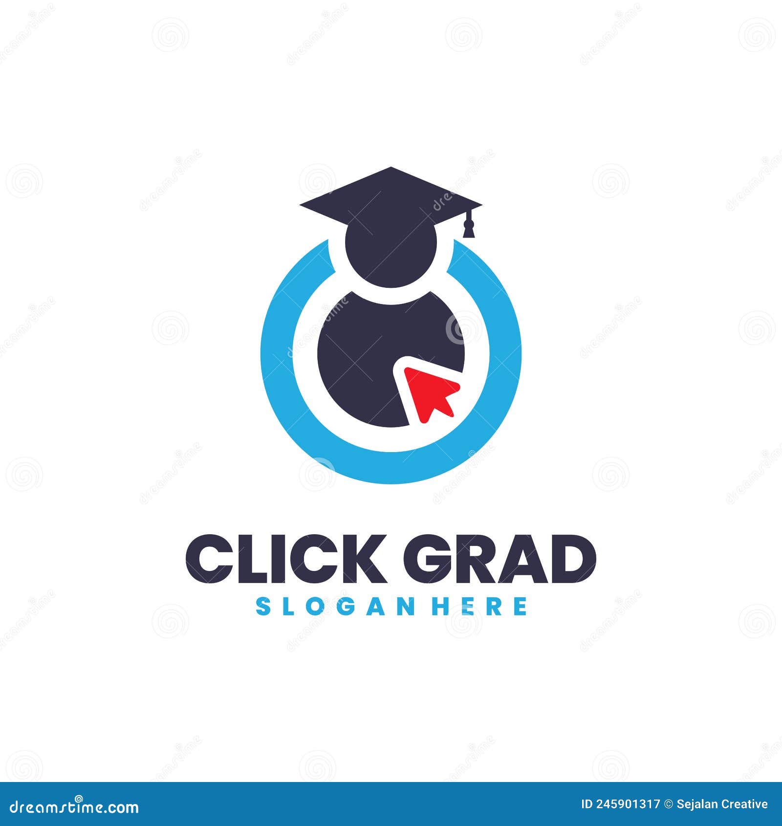 Student and Cursor Logo Vector Stock Vector - Illustration of graphic ...