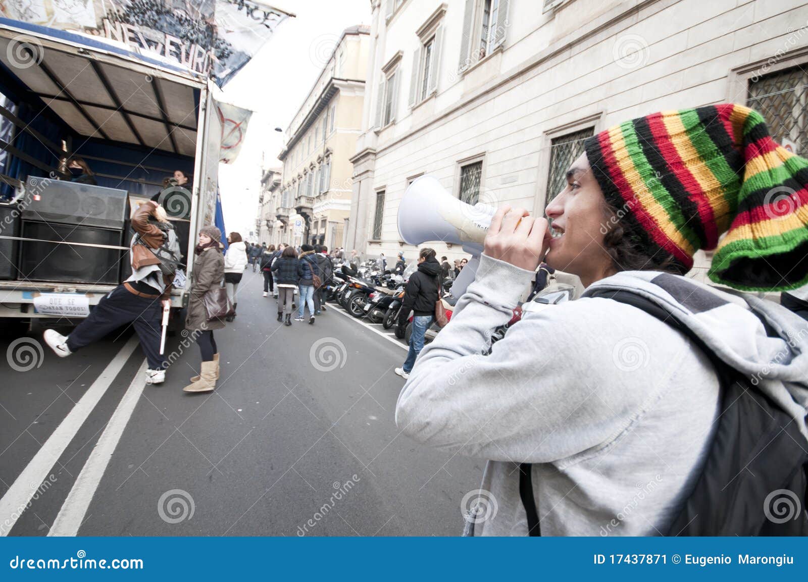 Student Demonstration in Milan December 14, 2010 Editorial Photo ...
