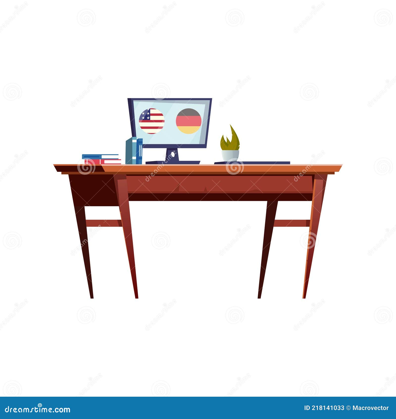 Student Desk Icon stock vector. Illustration of decorative - 218141033