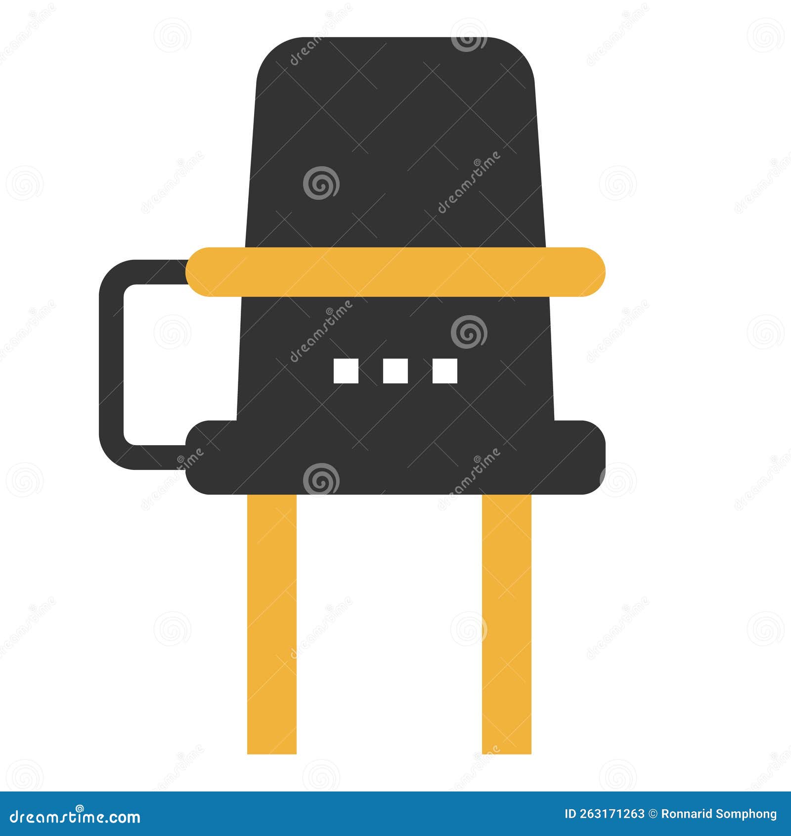 STUDENT DESK ICON SYMBOL VECTOR Stock Vector - Illustration of desk ...