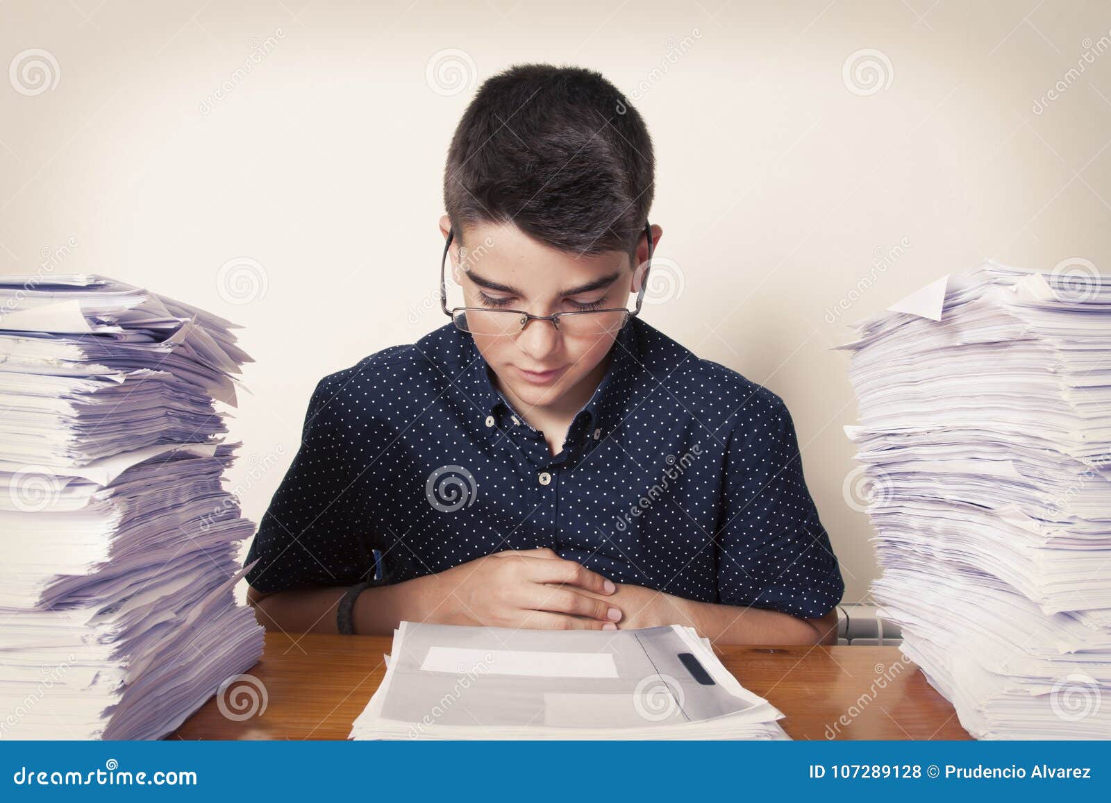 Student at the desk stock photo. Image of children, science - 107289128