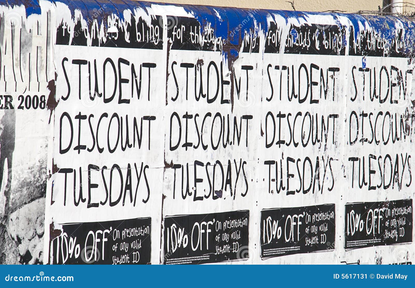 Student Discount Poster #2 stock image. Image of rough - 5617131