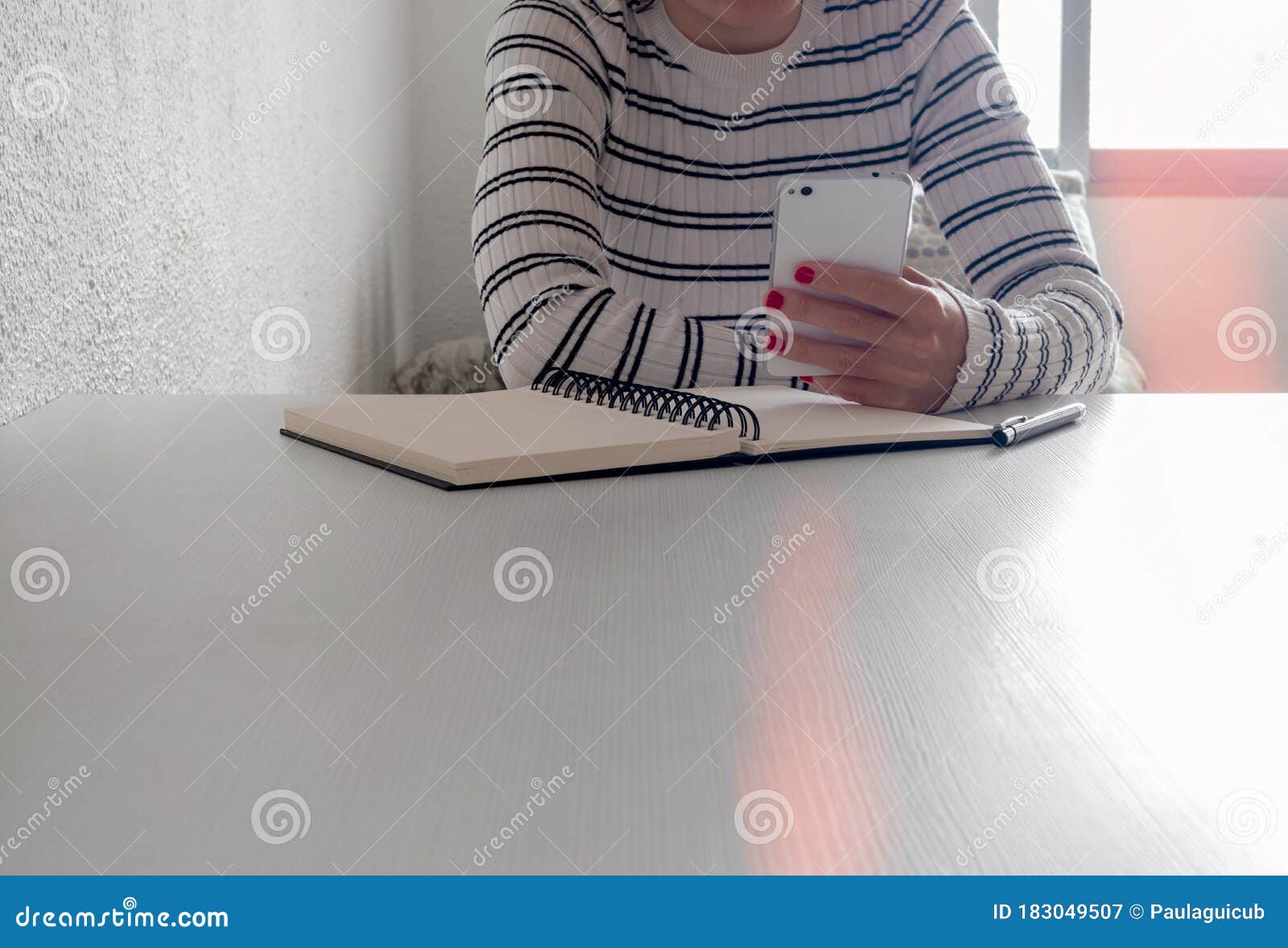 Student Distracted with Smartphone, Chatting and Watching Social Media ...