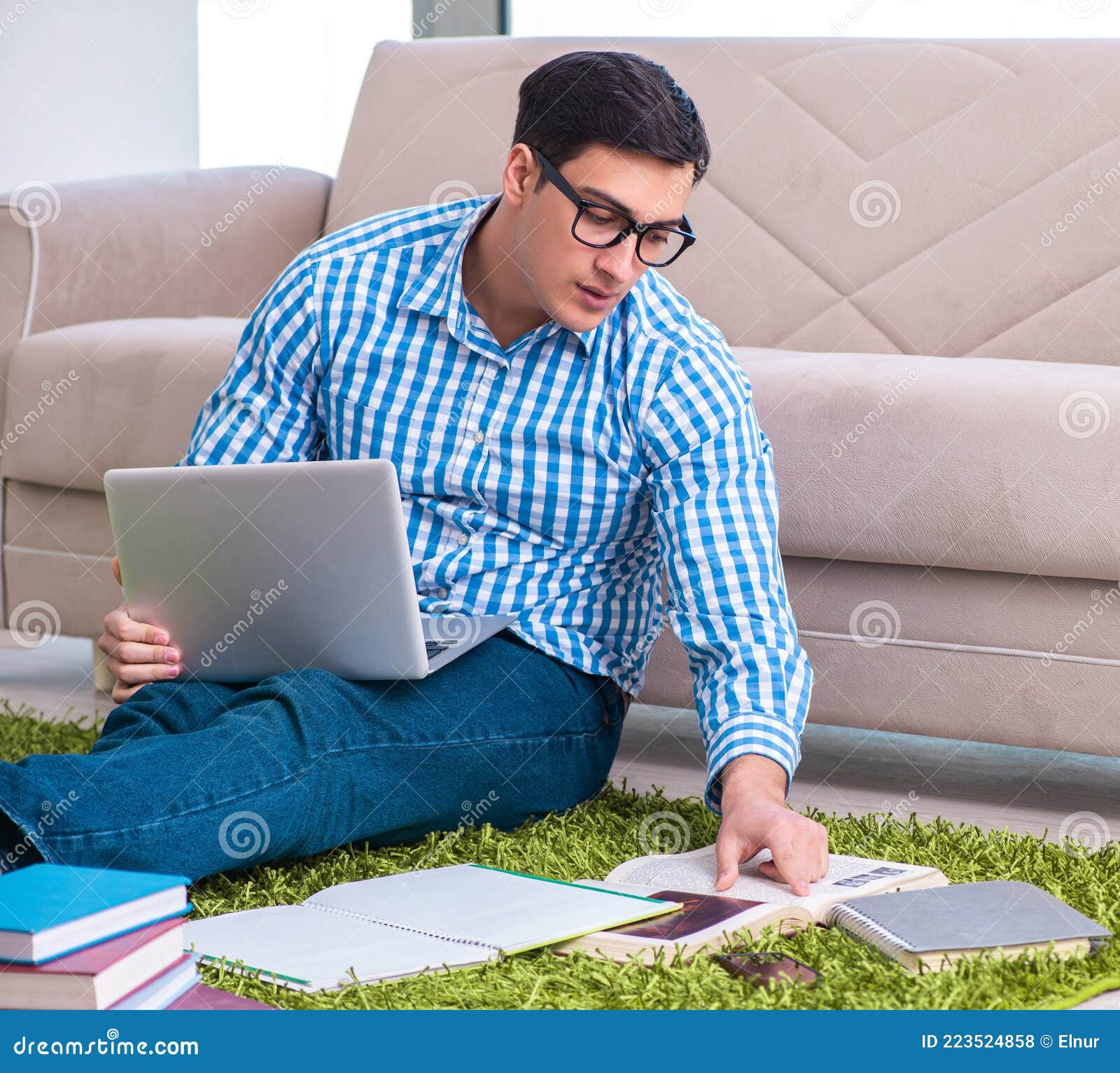 Student Doing Distance MBA Online Training Stock Photo - Image of ...