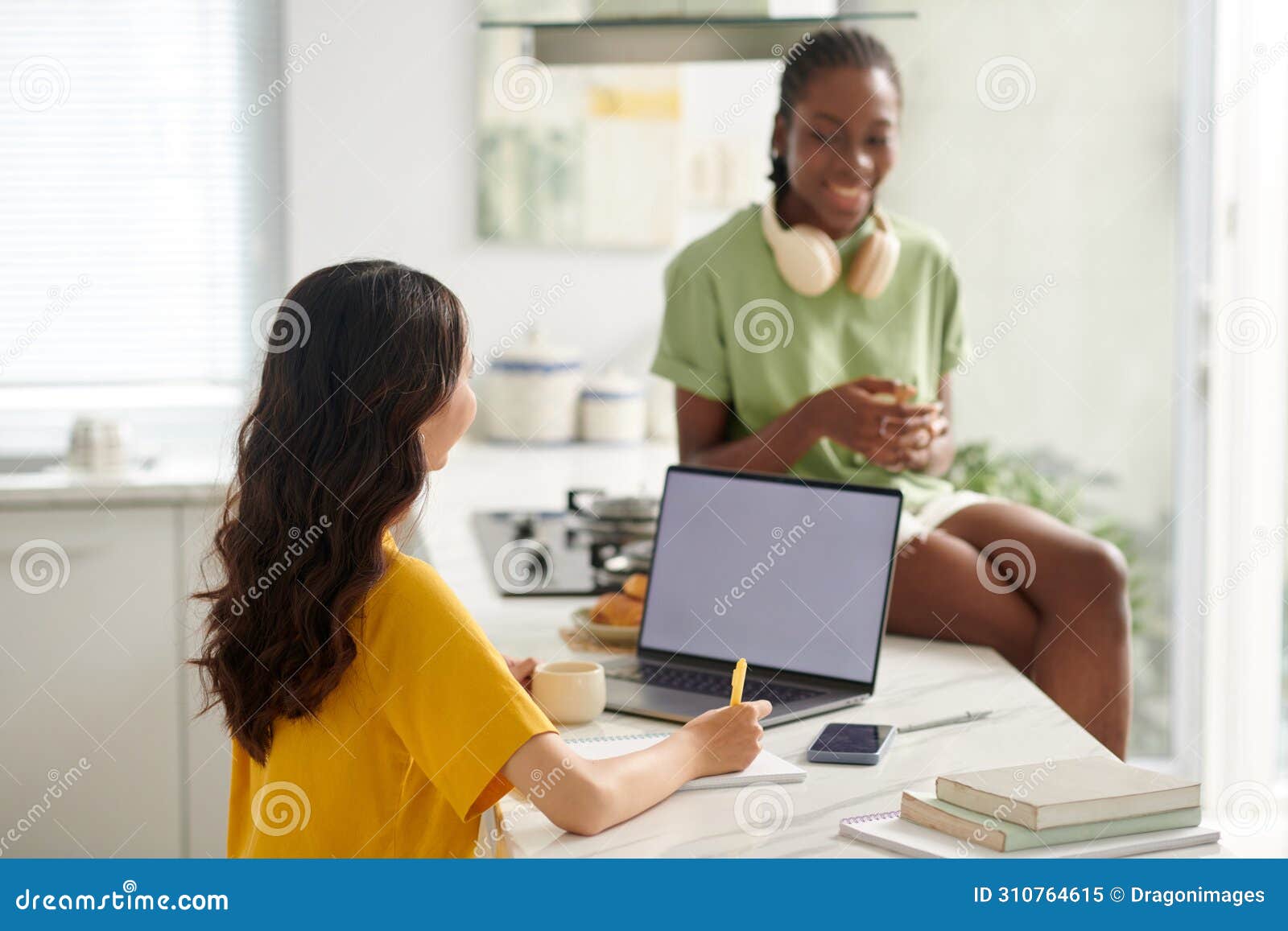 Student Doing Homework in Dorm Stock Image - Image of smart, education ...