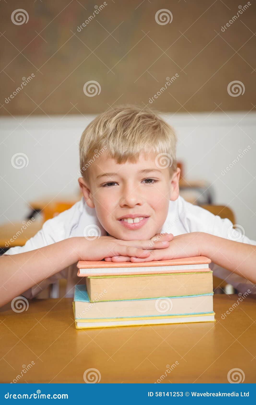 Student Doing Some Class Work Stock Image - Image of school, male: 58141253