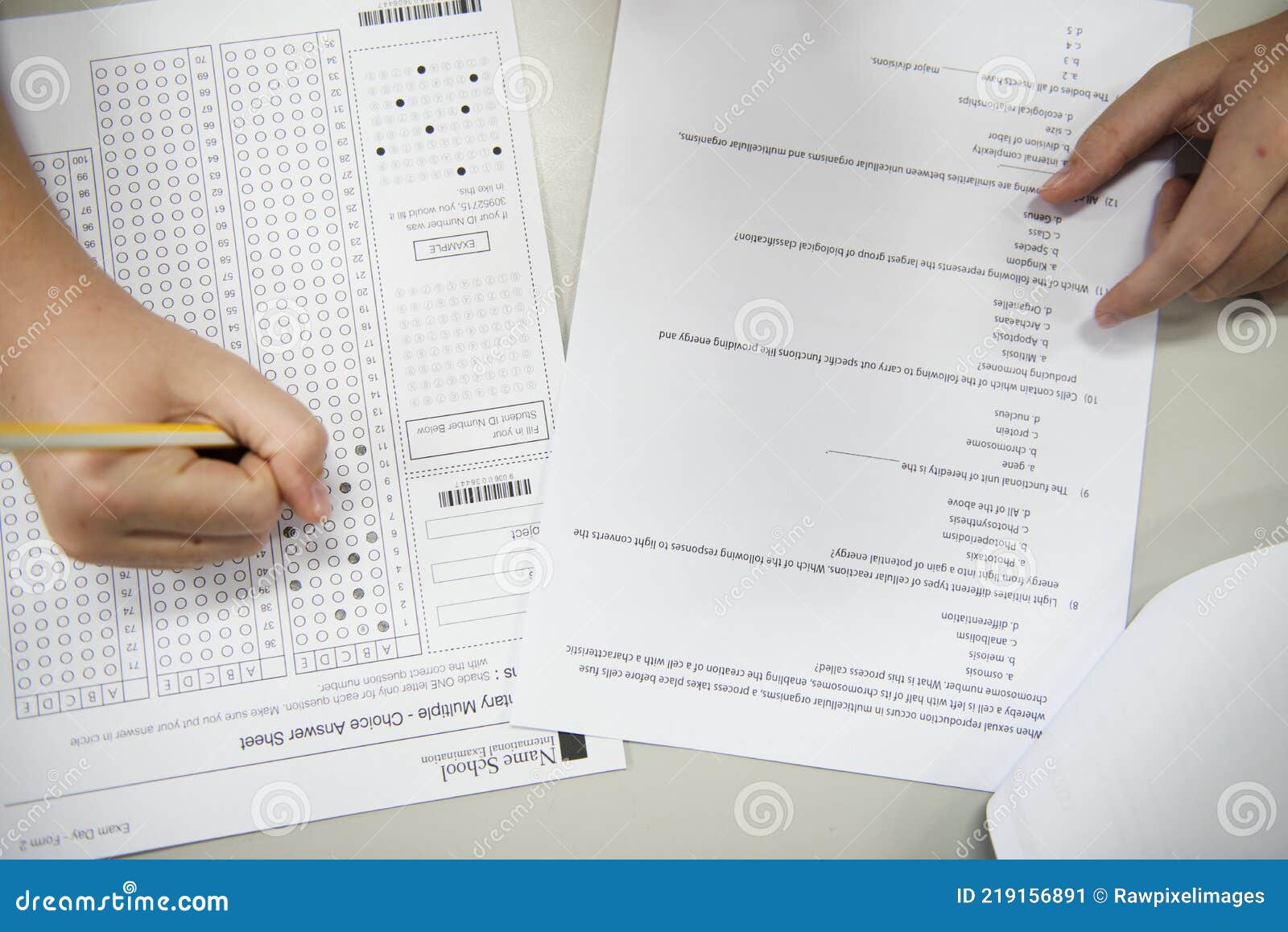 Student Doing the Test Exam Stock Image - Image of knowledge, test ...