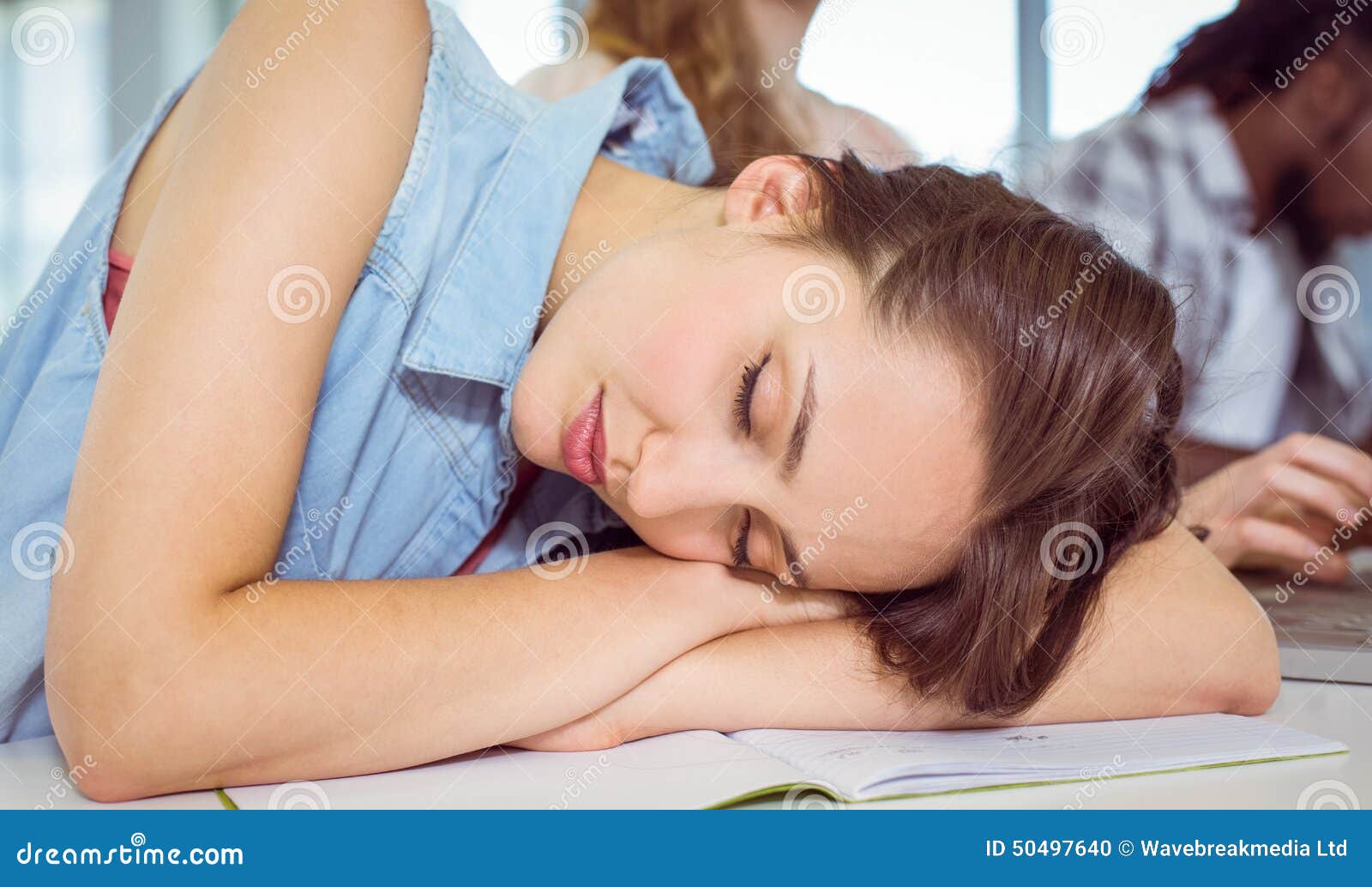 Student Dozing during a Class Stock Photo - Image of higher, female ...