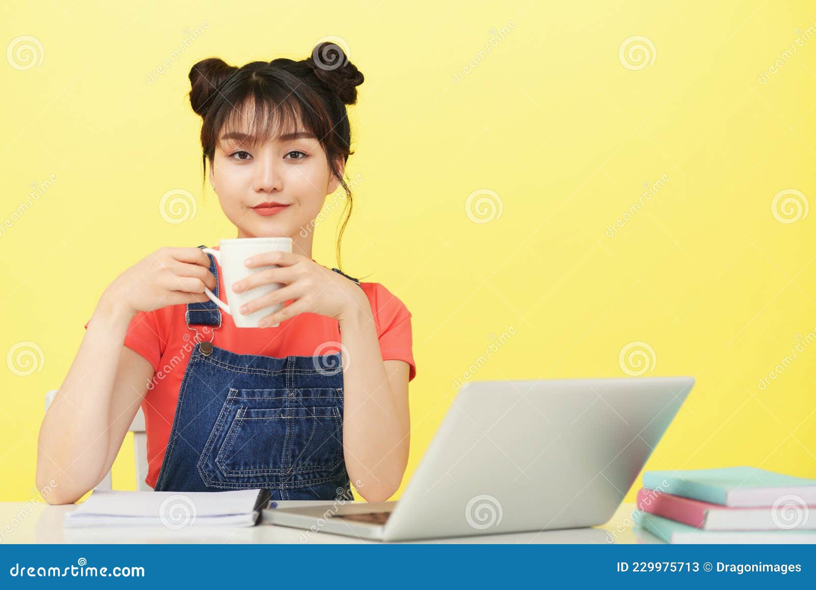 Student Drinking Cup of Coffee Stock Image - Image of beverage ...