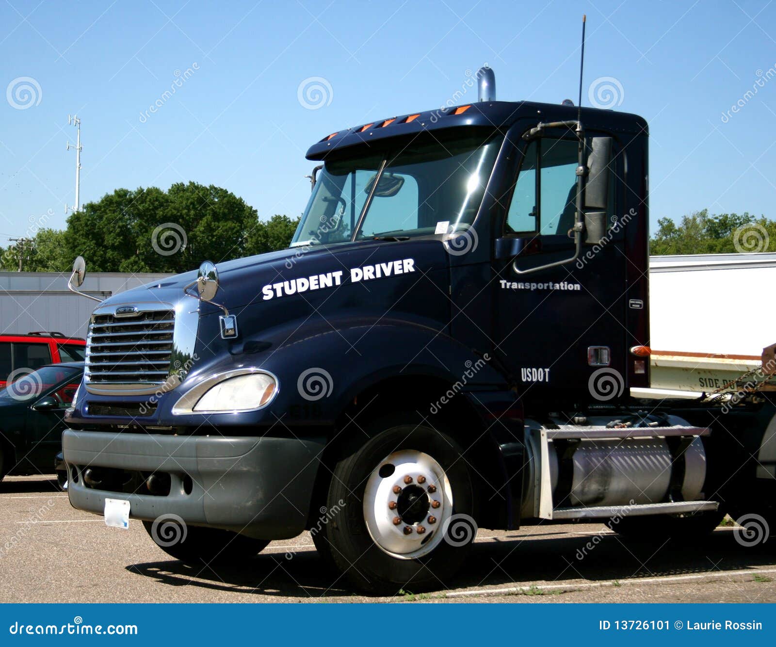 Student driver truck stock image. Image of transport - 13726101