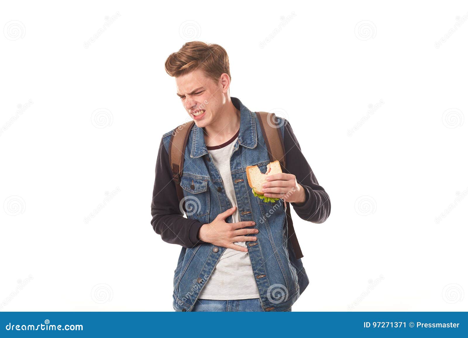 Student Eating Rotten Sandwich Stock Image - Image of sandwich ...