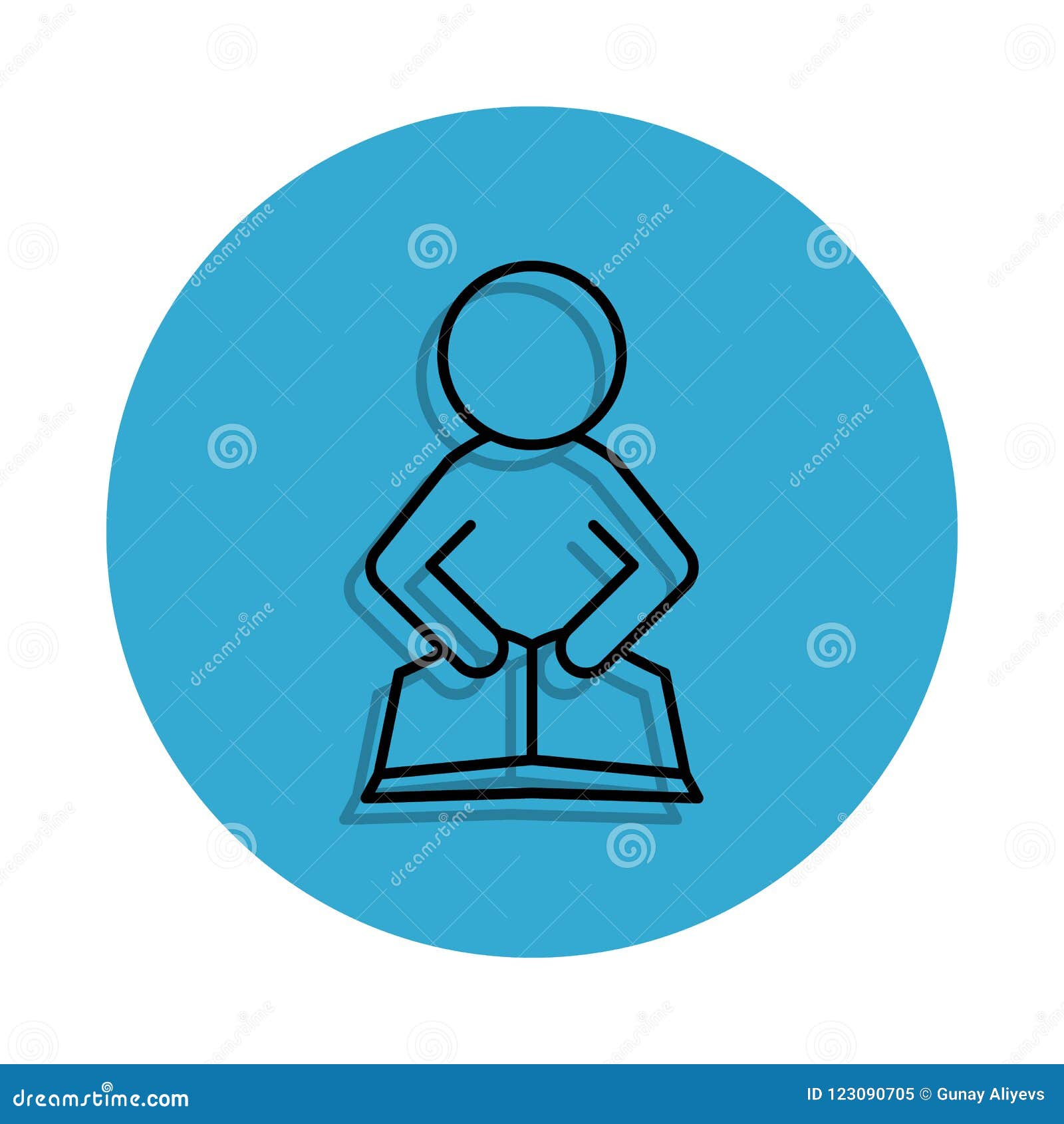 The Student is Engaged Icon. Element of School for Mobile Concept and ...