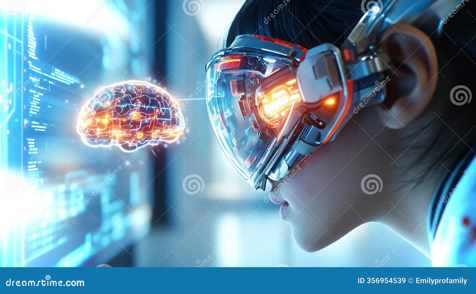 Student Engages with Advanced EEG Technology To Explore Brain Activity ...