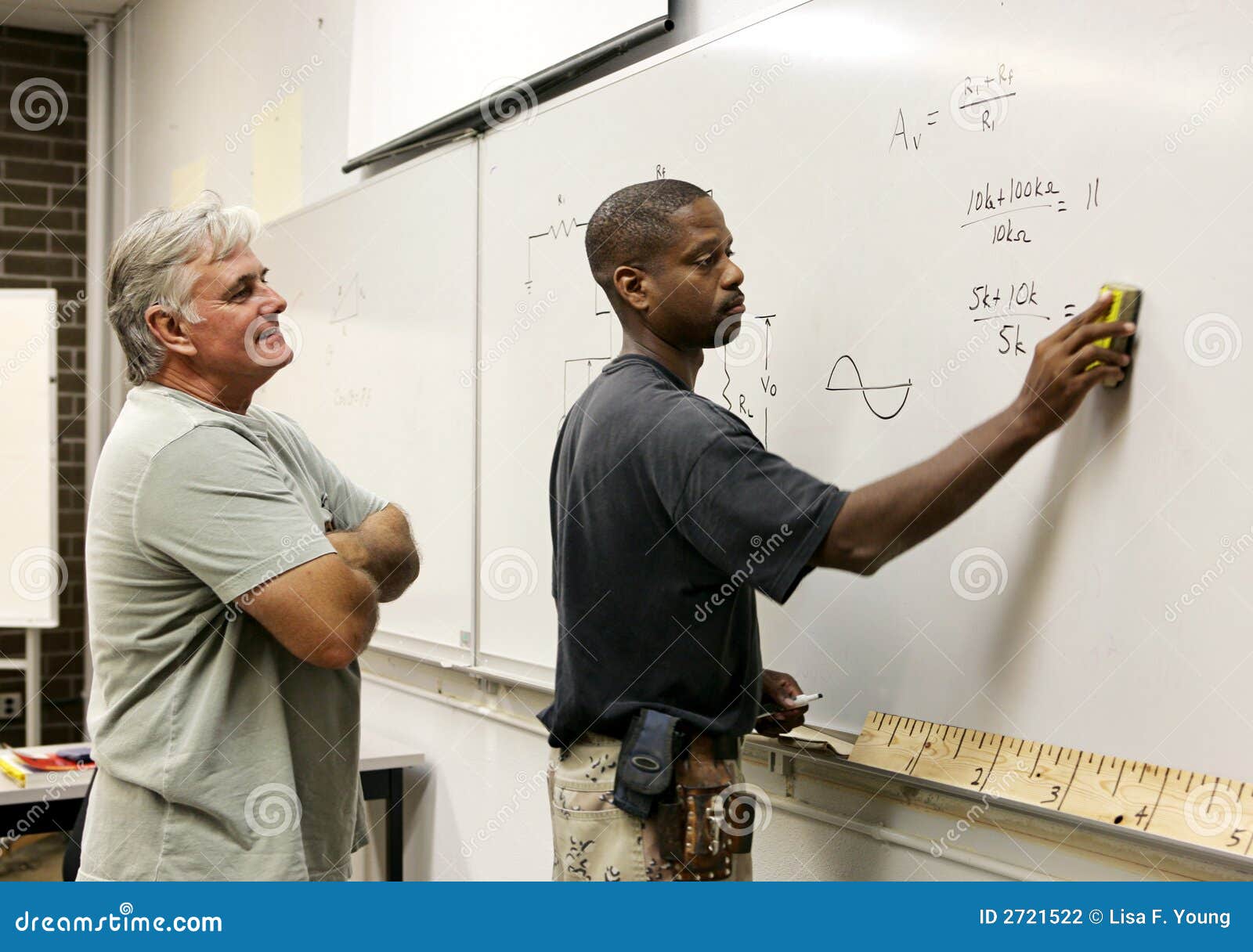 Student Erasing Board stock photo. Image of people, black - 2721522