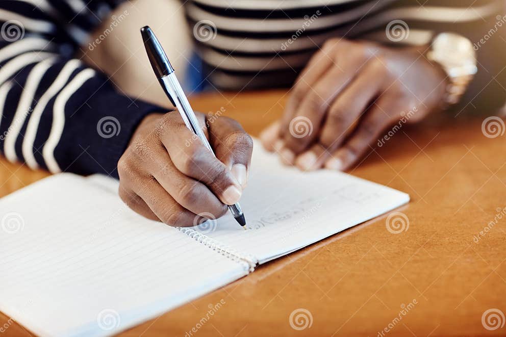 Student, Exam and Hands in Class for Education Notebook, Knowledge or ...