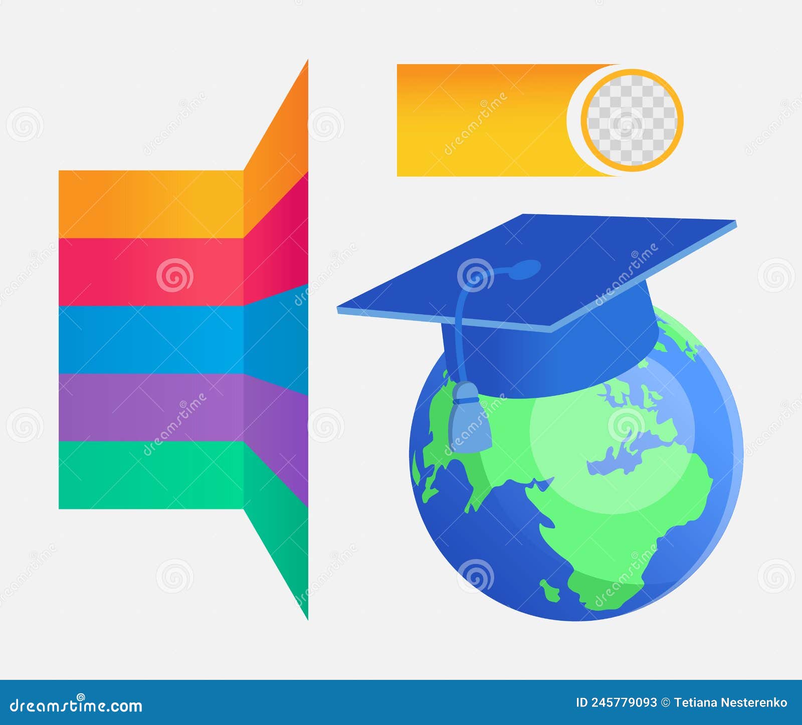Student Exchange Program Infographic Chart Design Element Set Stock ...