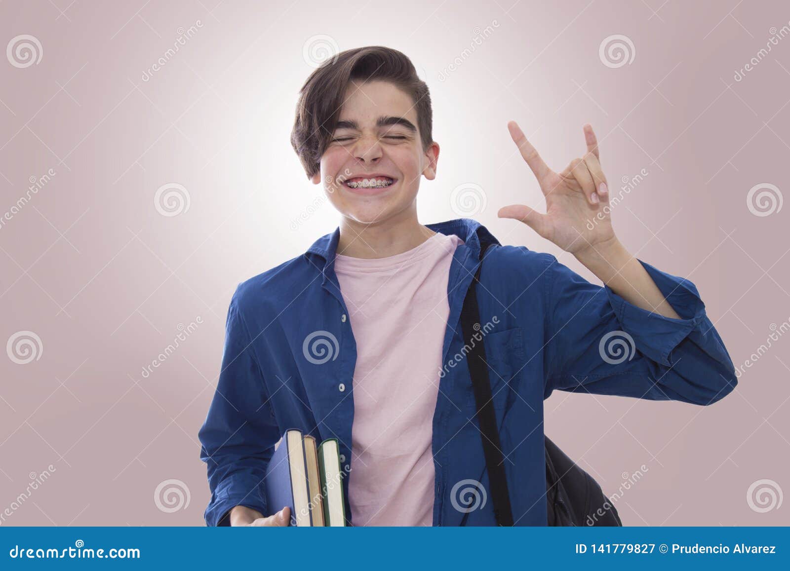 Student with an Expression of Success Stock Image - Image of education ...