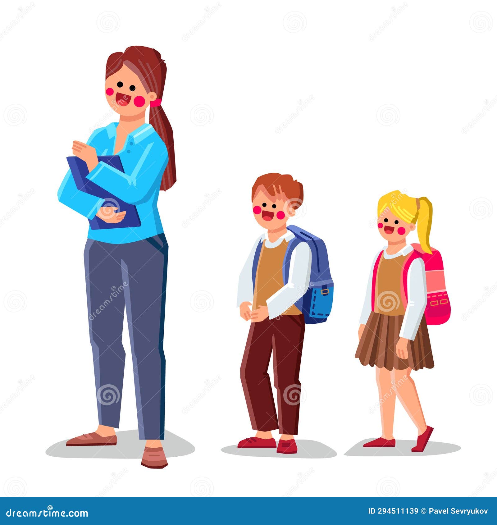 Student Field Trip Kid Vector Stock Vector - Illustration of learning ...