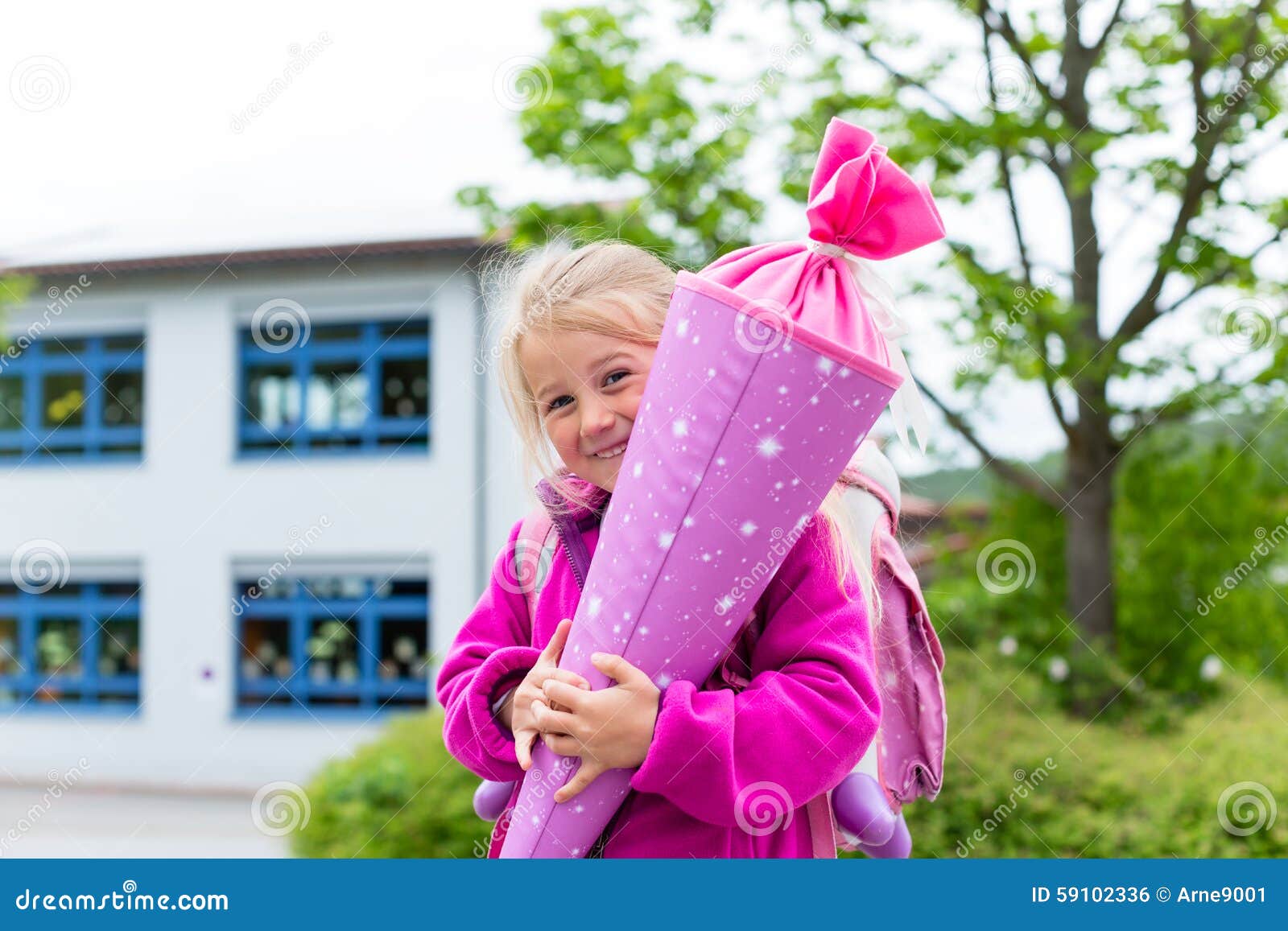 Student at First Day in School Stock Photo - Image of people, beginner ...