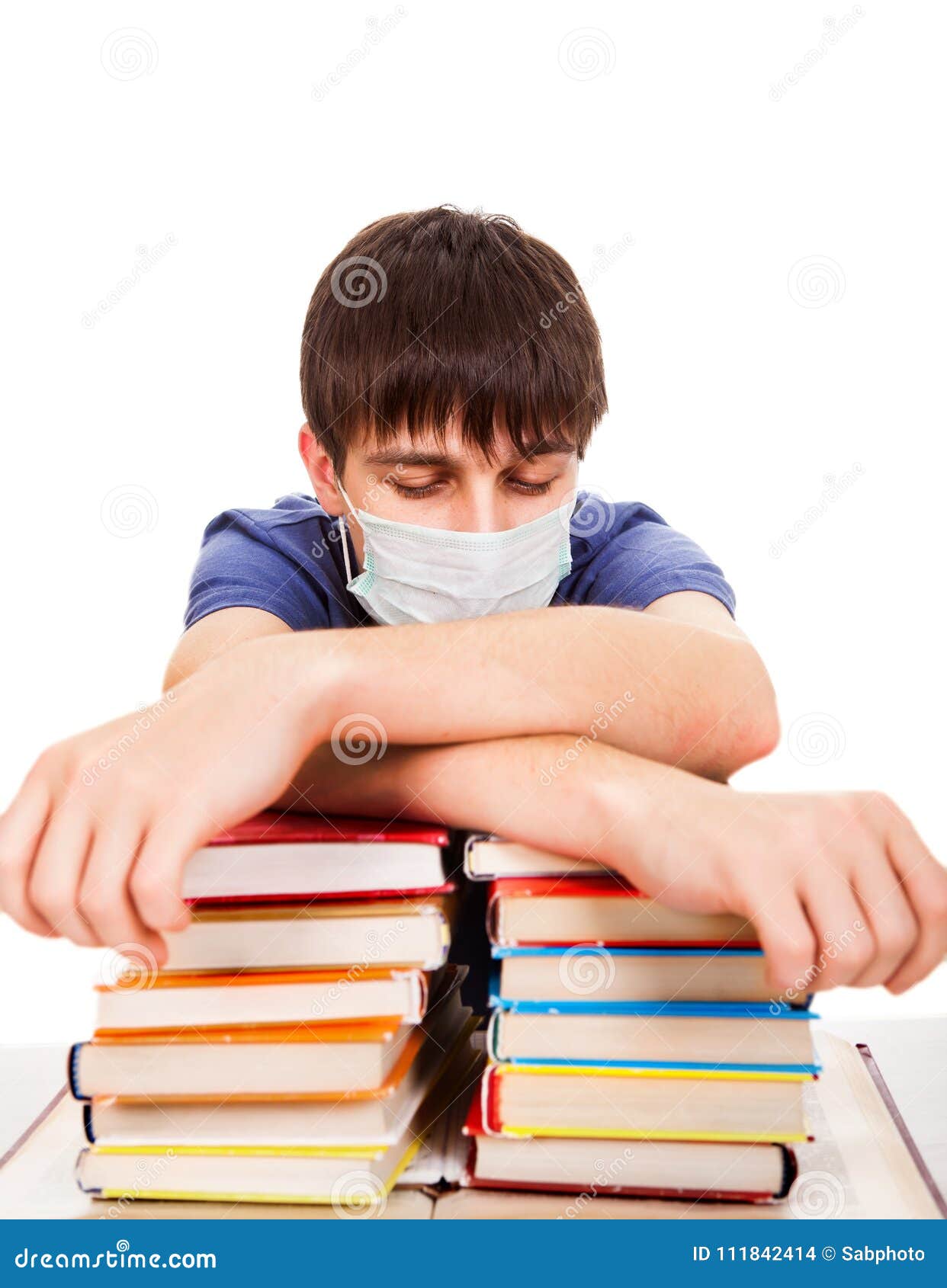Student with a Flu stock photo. Image of sadness, examination - 111842414