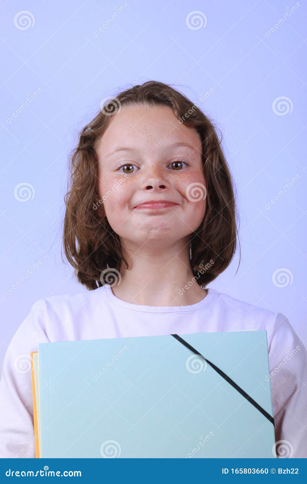 Student with folder stock photo. Image of books, study - 165803660