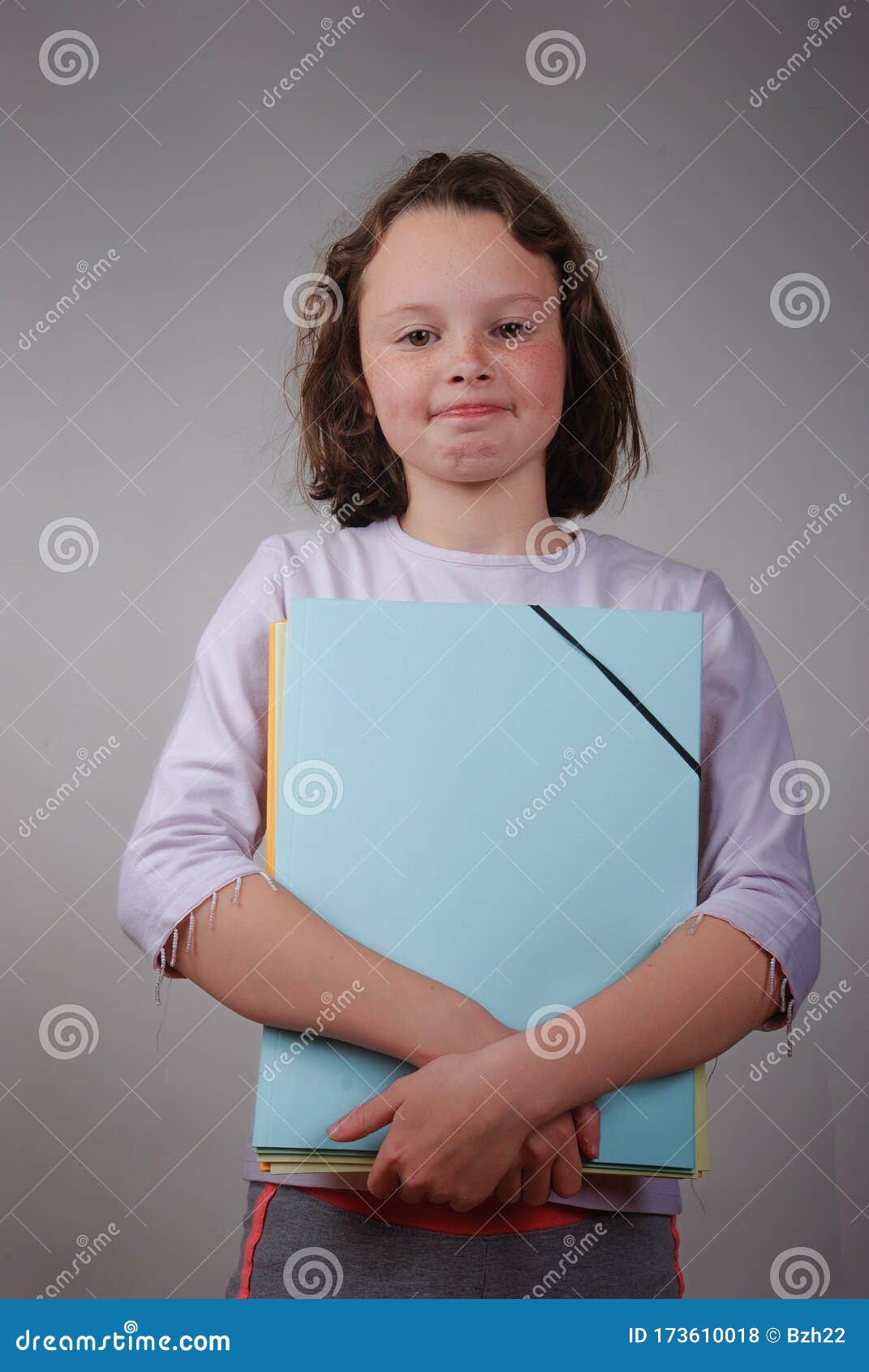 Student with folder stock photo. Image of documents - 173610018