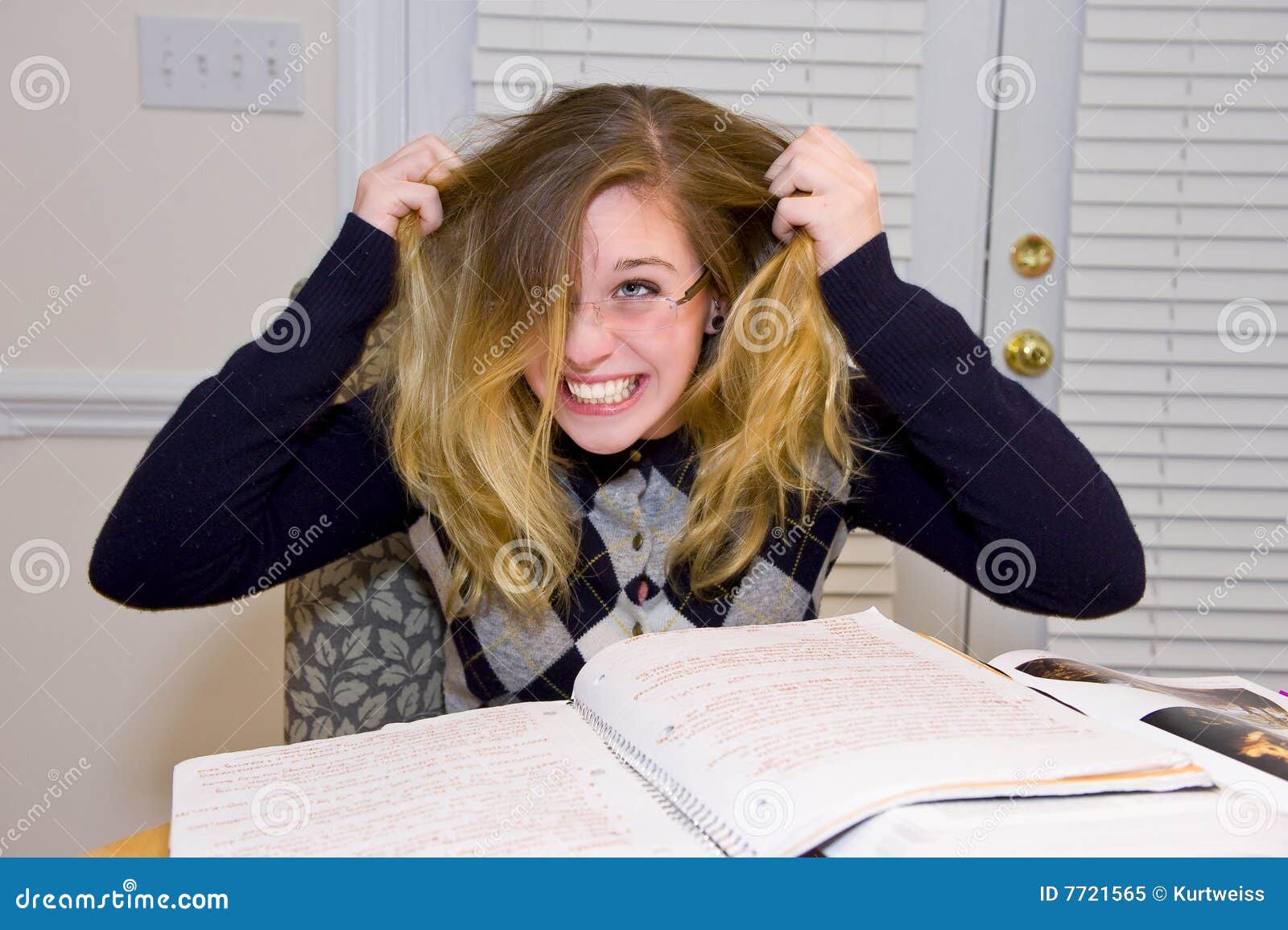 Student Frustration. Royalty Free Stock Photo - Image: 7721565