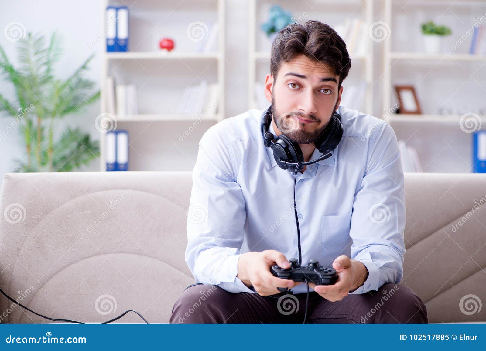 The Student Gamer Playing Games at Home Stock Image - Image of hobby ...