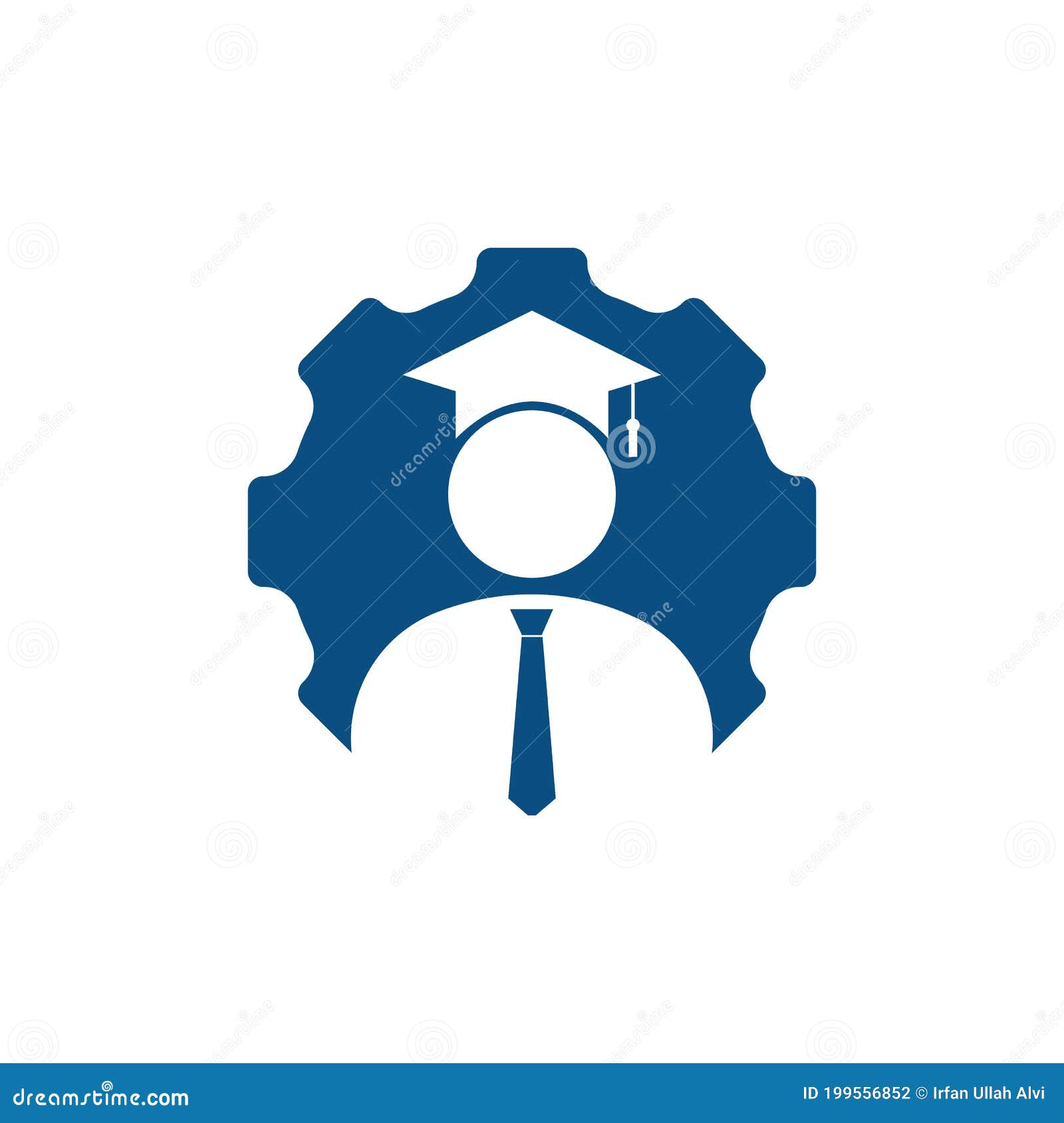 Student Gear Vector Logo Template. Stock Vector - Illustration of ...