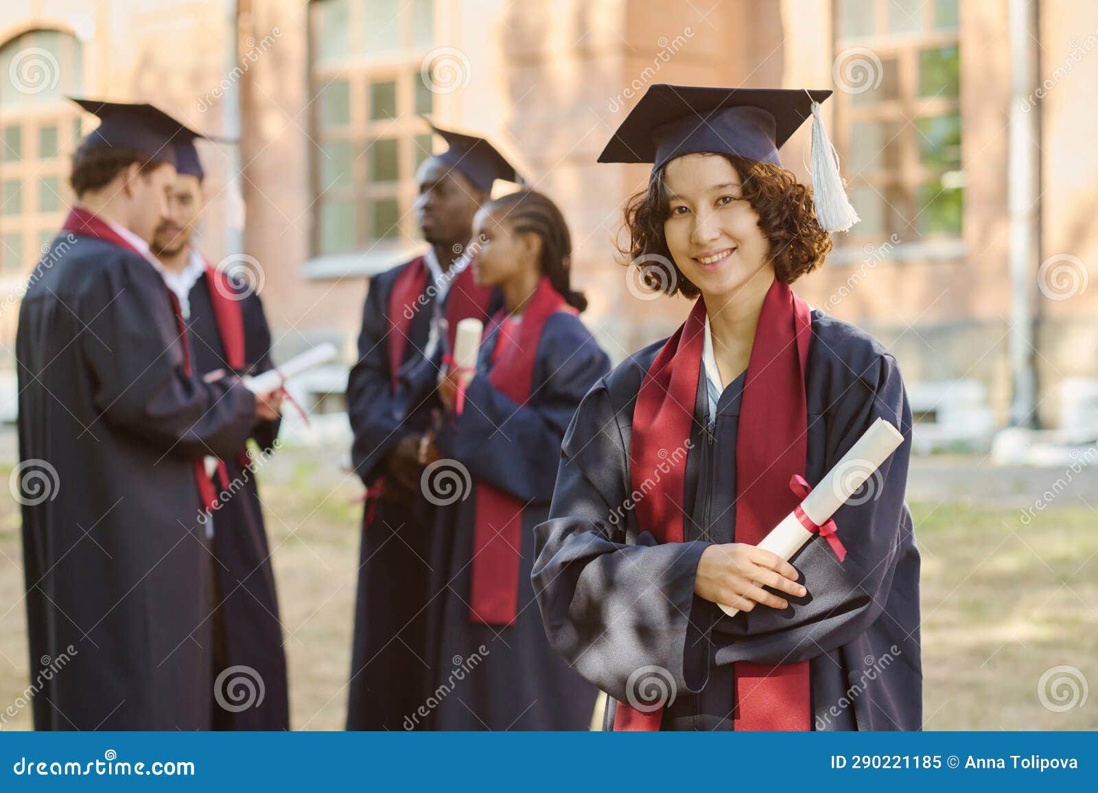 Student Getting Diploma after Graduation Stock Image - Image of ...